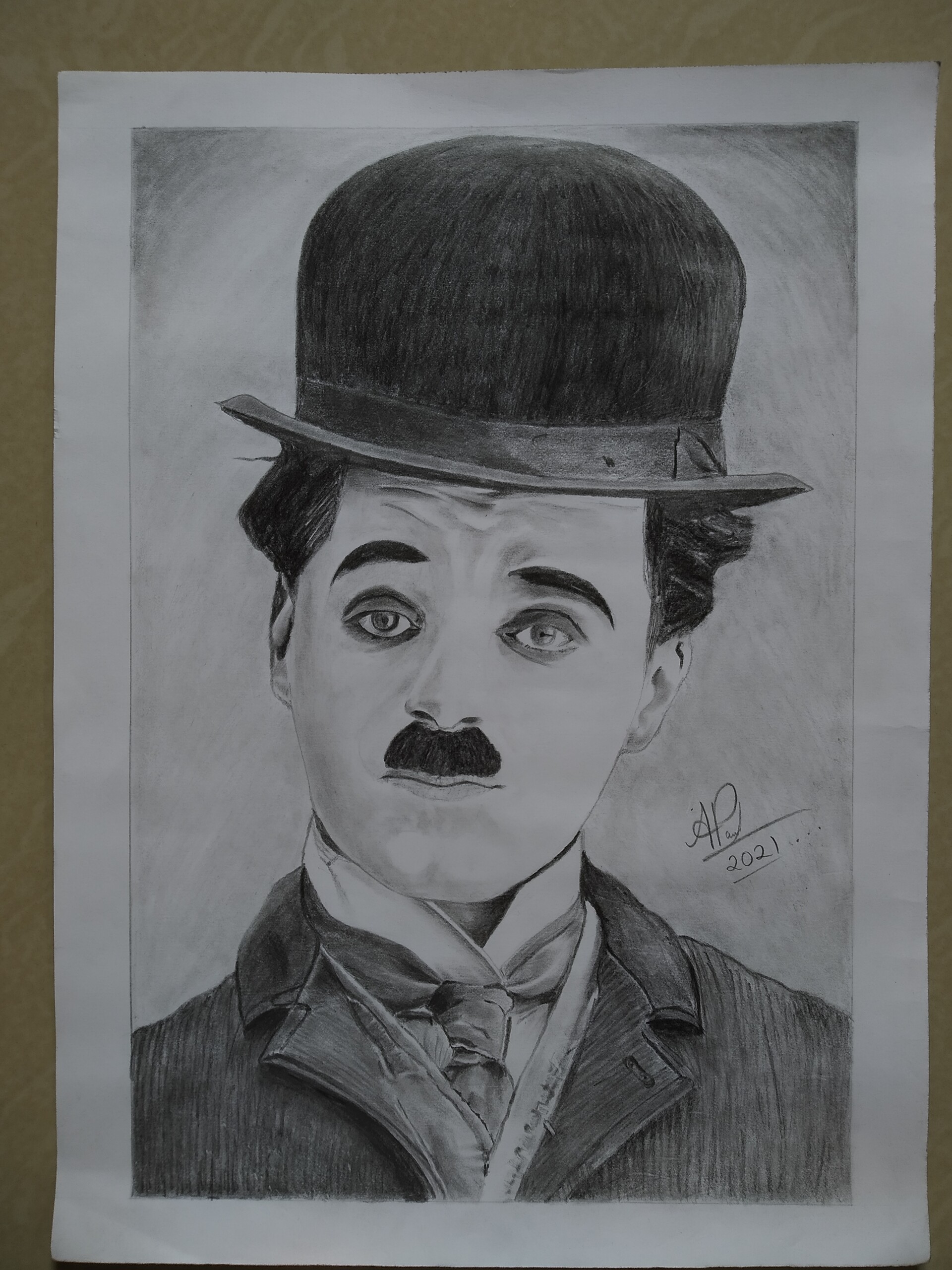 ArtStation - Sketch of Charlie Chaplin