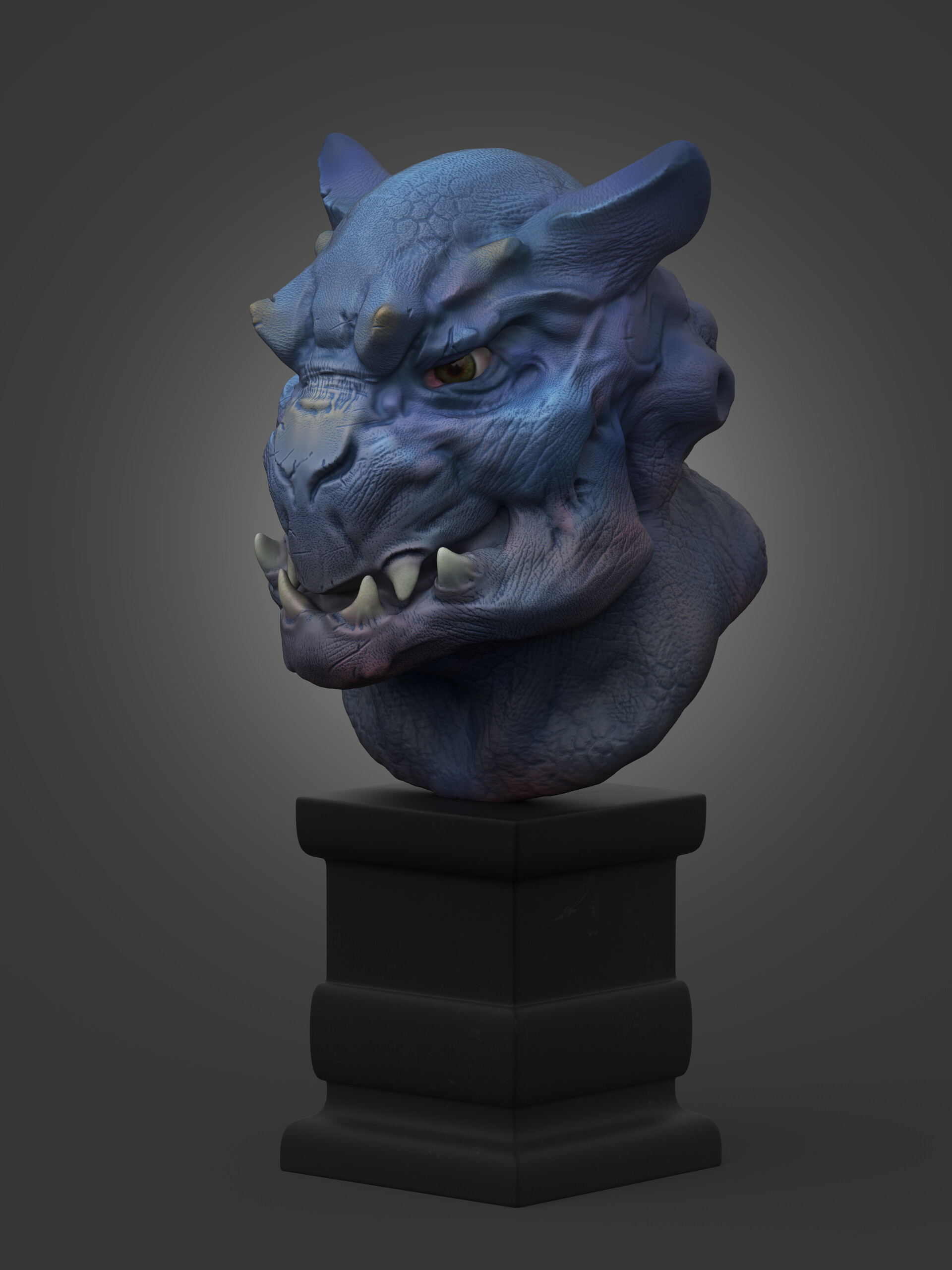 ArtStation - Monster head
