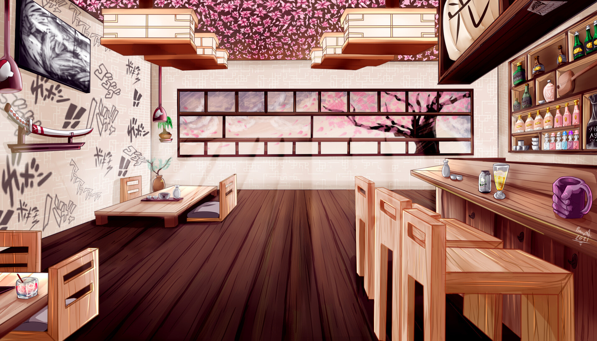 ArtStation - Japanese Bar