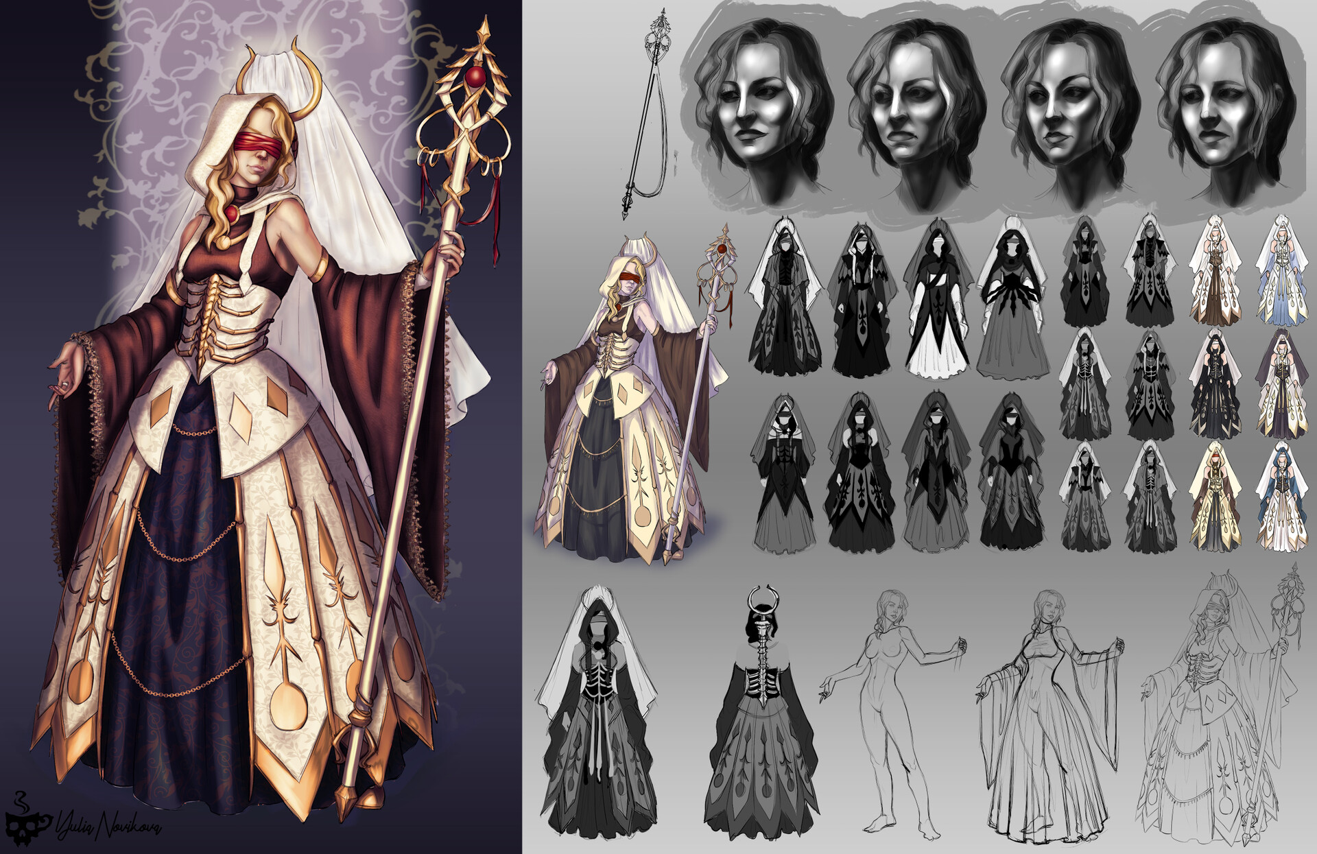 ArtStation - Fall of Norwich - Priestess