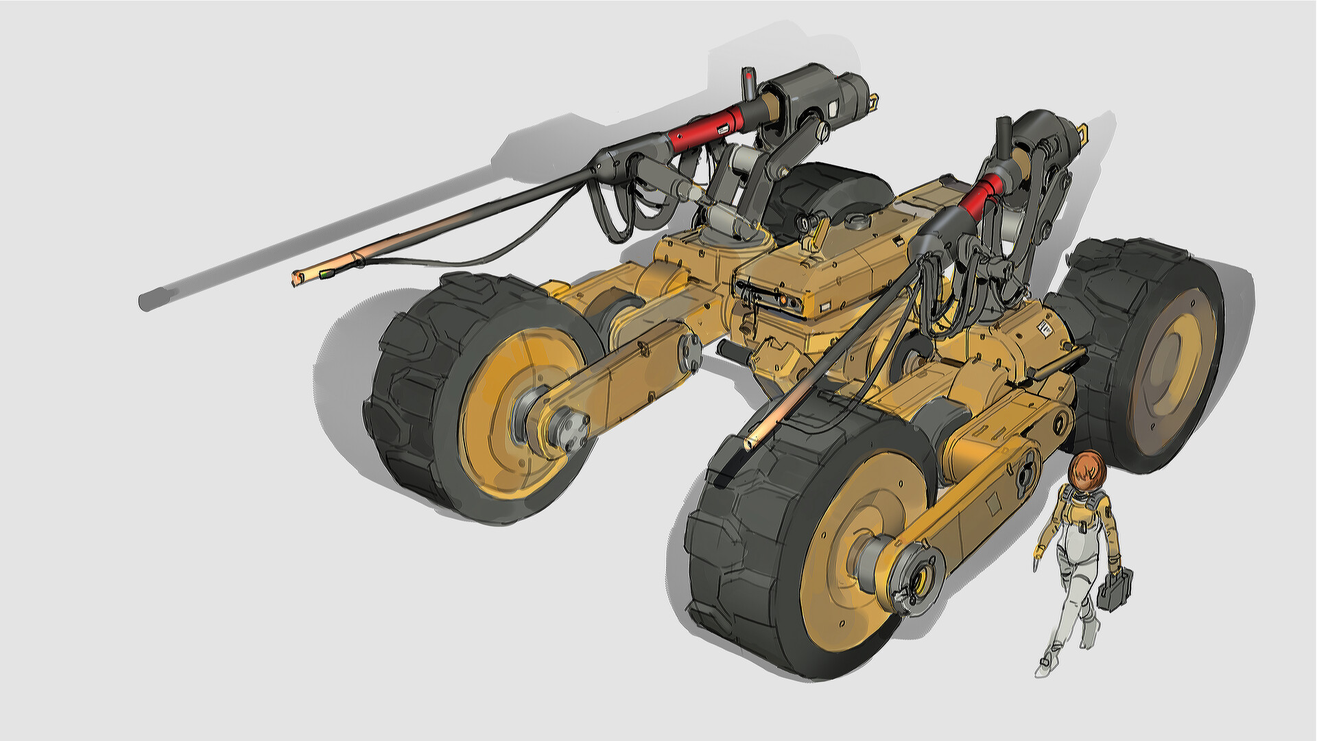 ArtStation - Unmanned mining vehicle