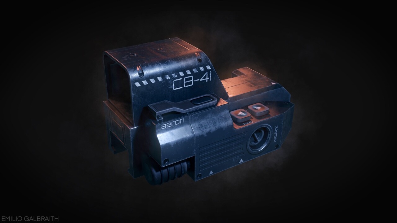 ArtStation - Holographic Scope Game Asset