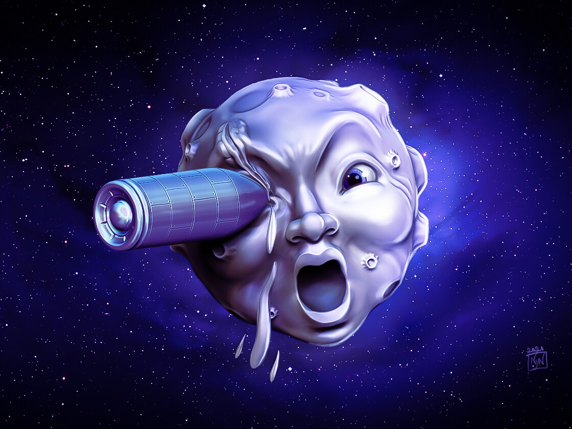 ArtStation - Trip To The Moon - ZBrush Illustration