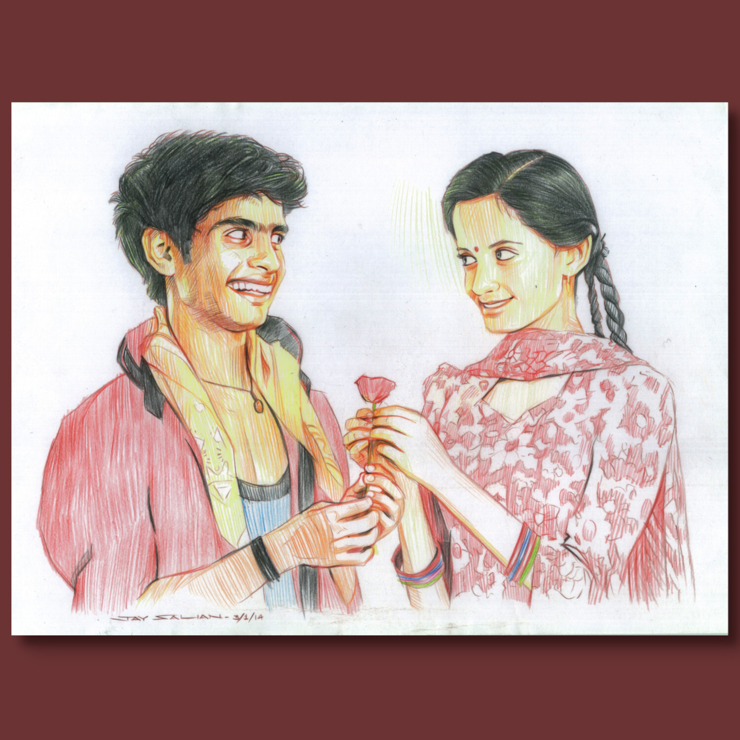 JAY SALIAN - Colour Pencil & Water colour