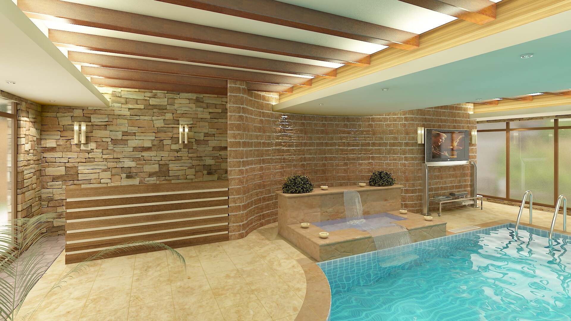 CG Artist and Fashion Creator - 3D Interior Swimming Pool