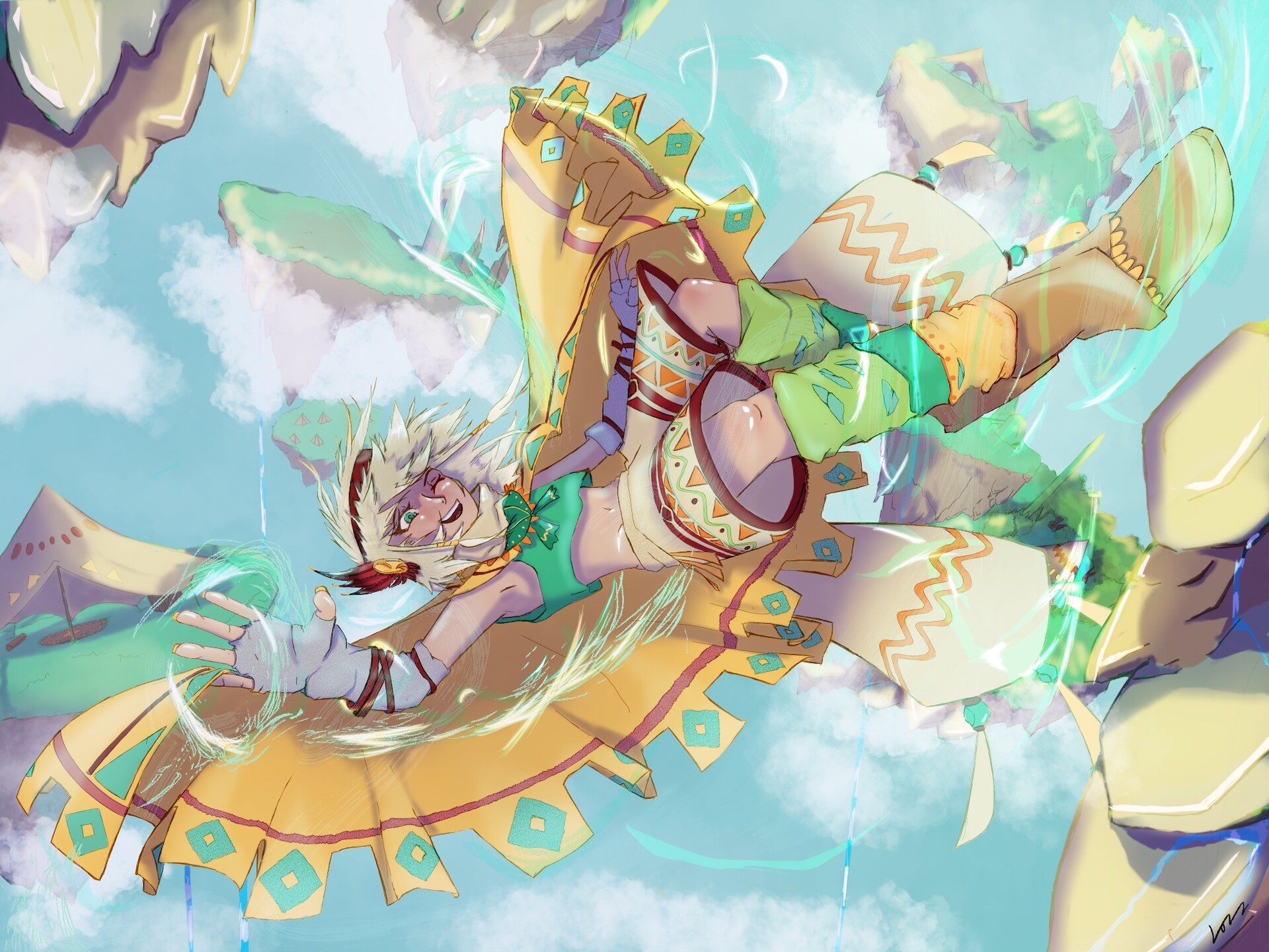 ArtStation - Wind Dancer, Zhanyu Lugafdeling