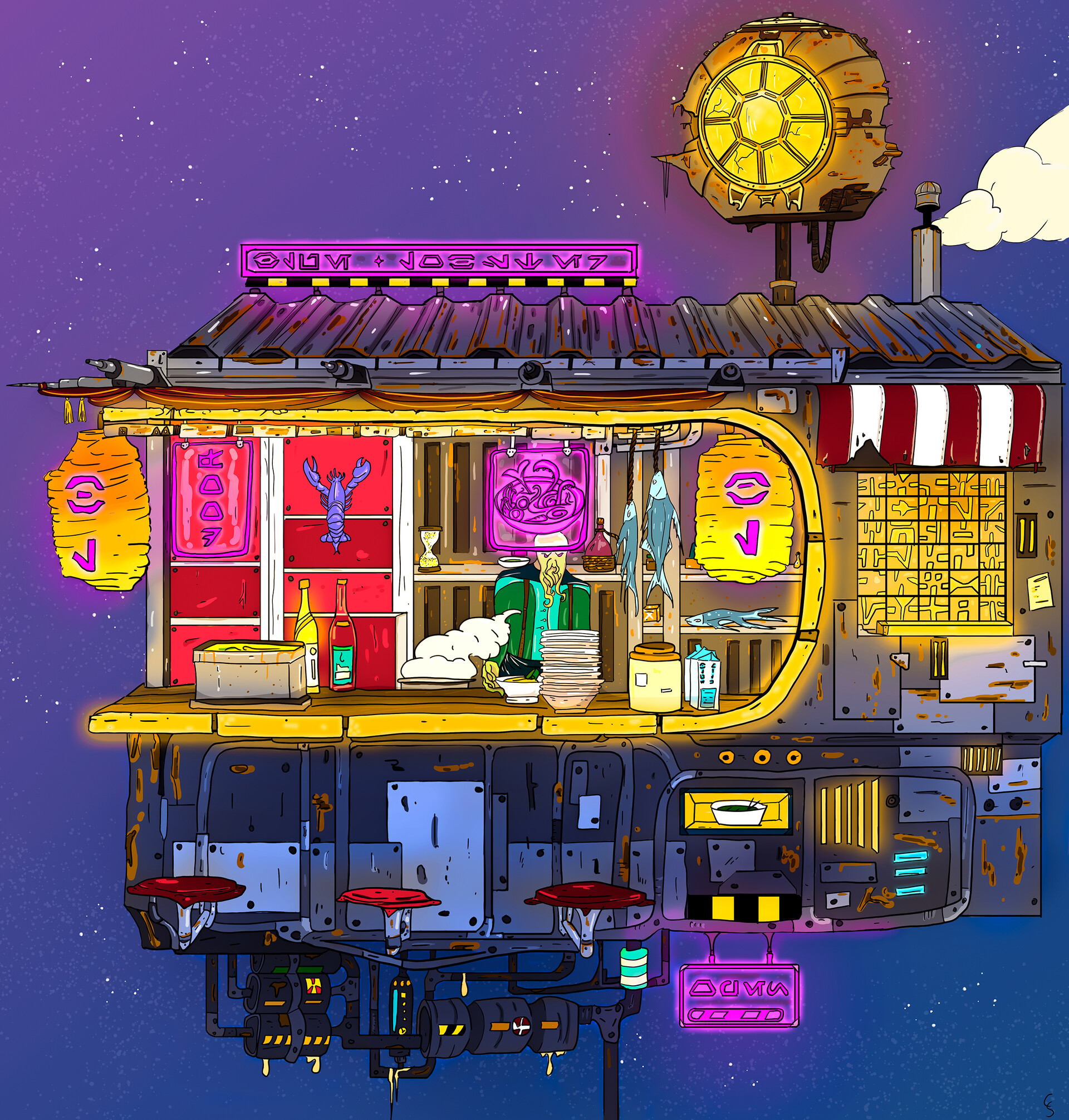 ArtStation - Space Yatai : Star Wars version drawing