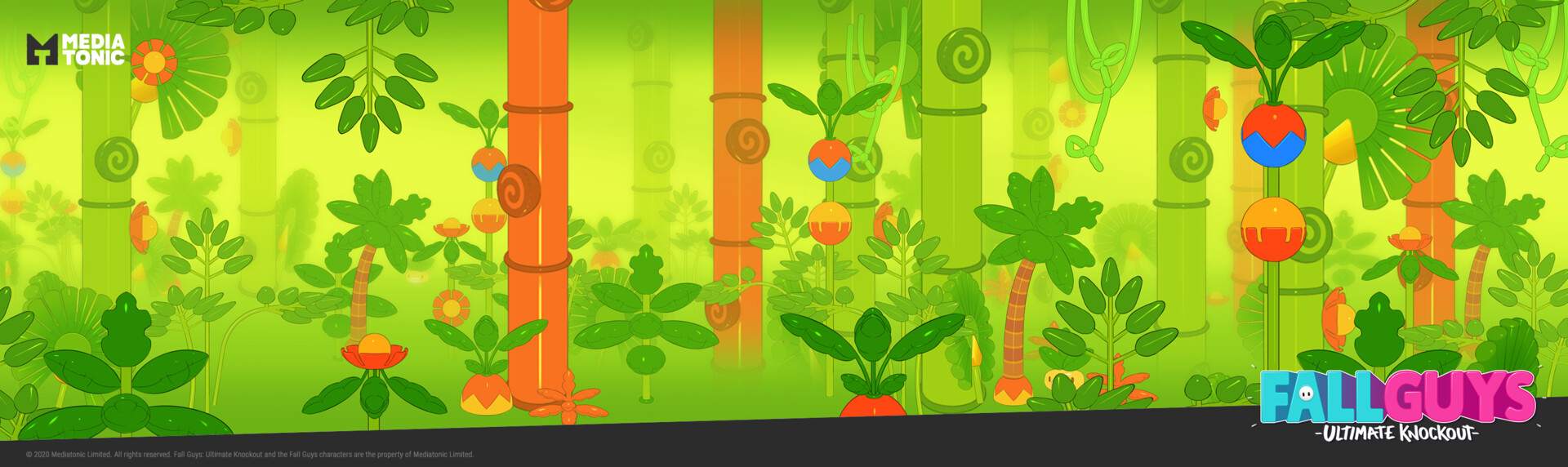 fall guys background pattern