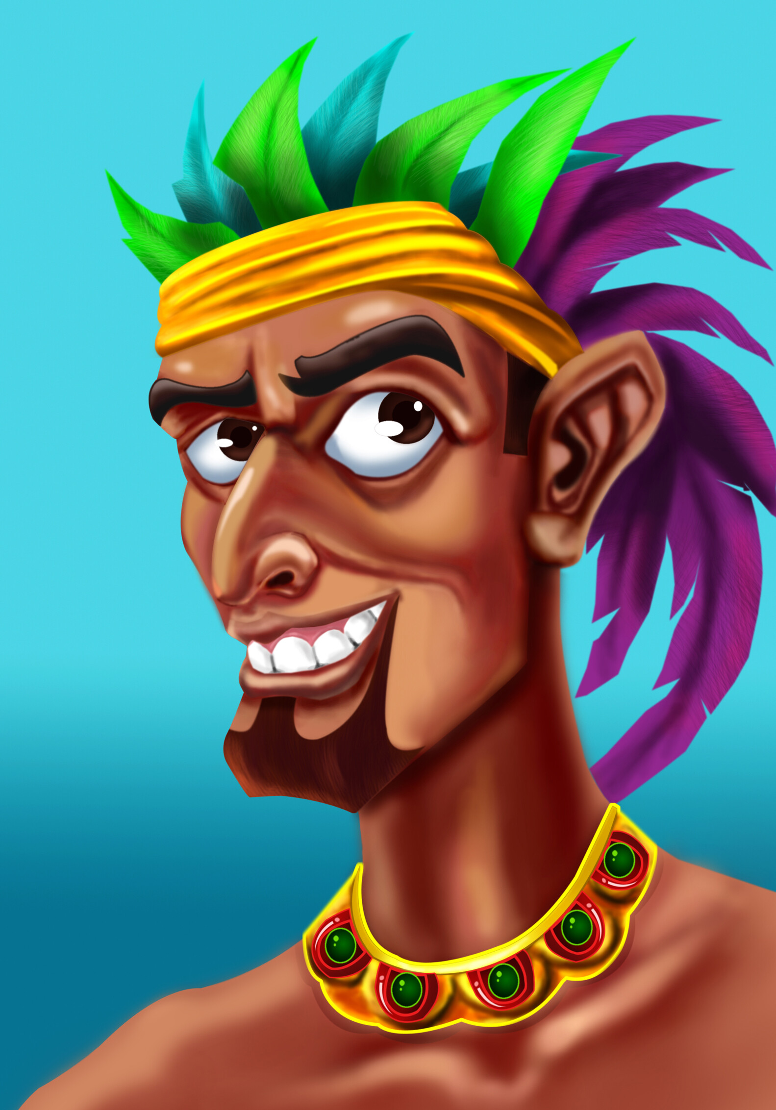 ArtStation - Tribal Character Digital Art