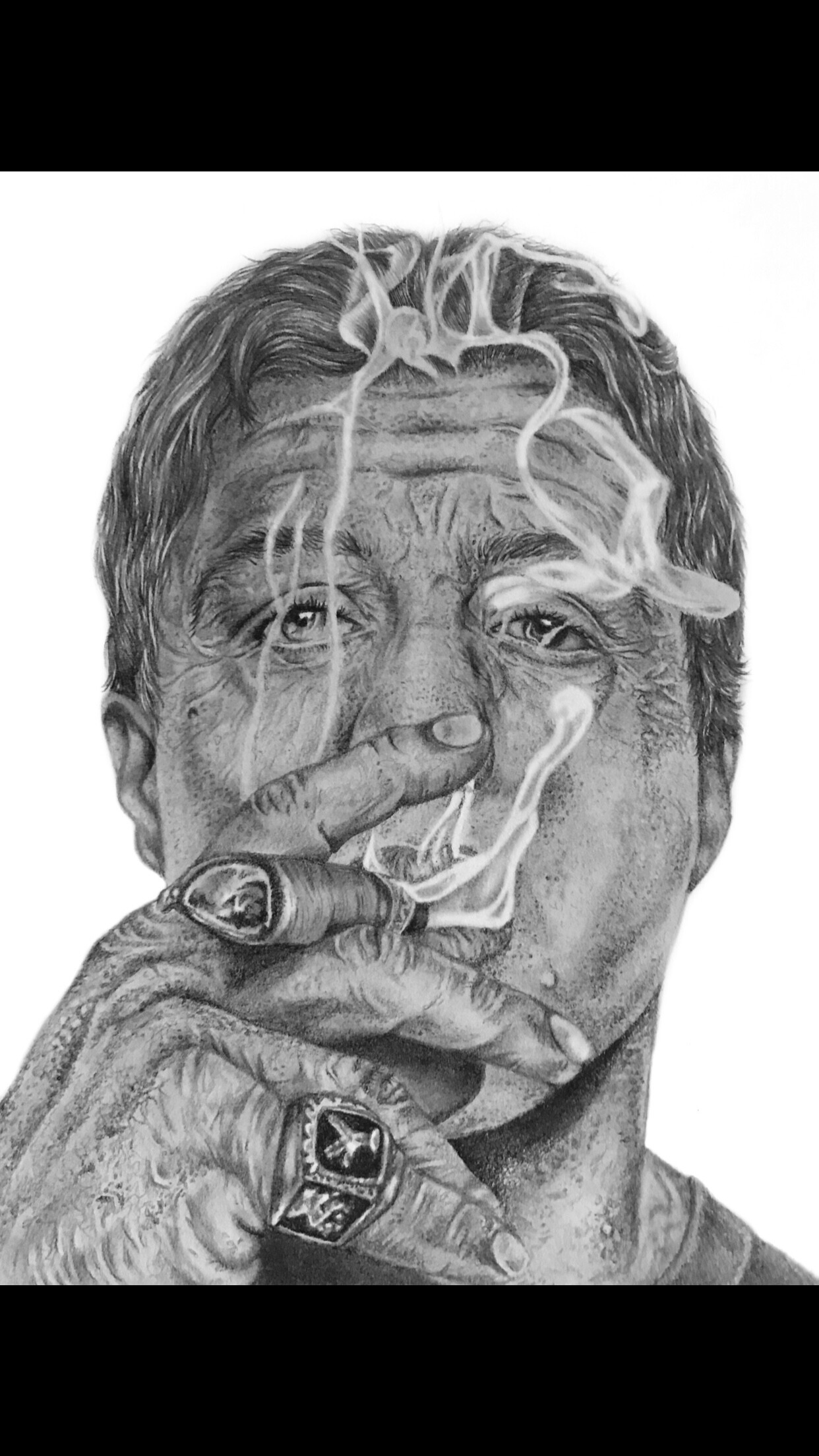 ArtStation - Sly Stallone realism Drawing