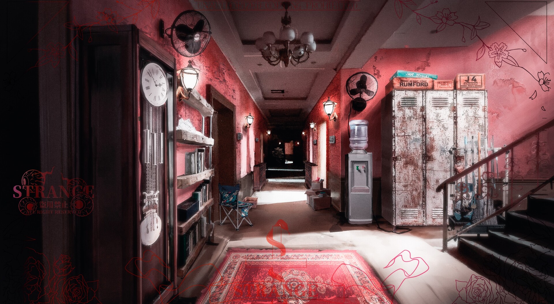 ArtStation - Dormitory corridor