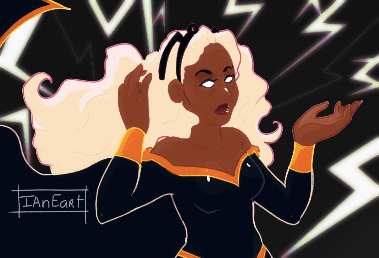 ArtStation - BLACKTOBER20| You dare confront a goddess!