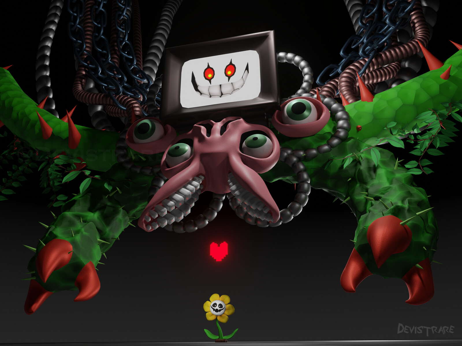 Hart Devistrare - Omega Flowey the New King of Monsters