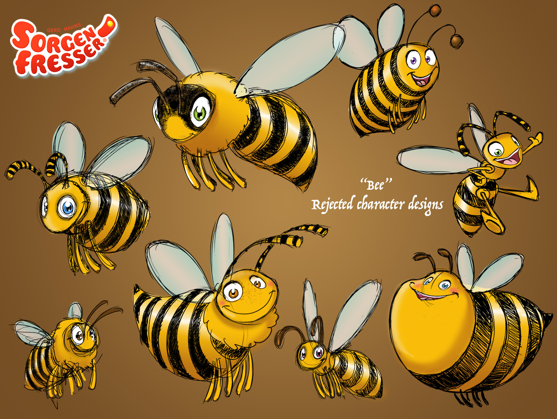 ArtStation - "Bee" Rejected character designs (for HELLE FREUDE GmbH ...