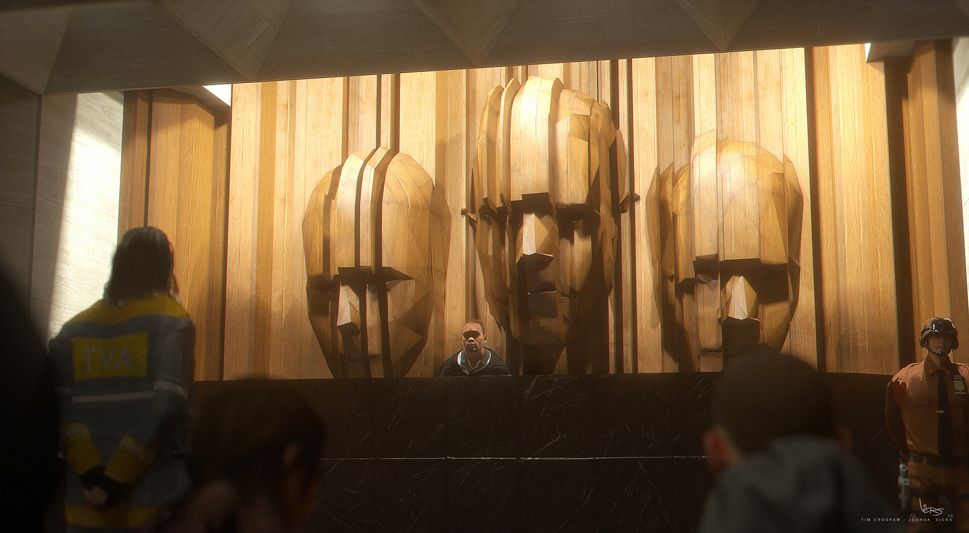 ArtStation - TVA Courtroom concepts for Disney+ Loki series