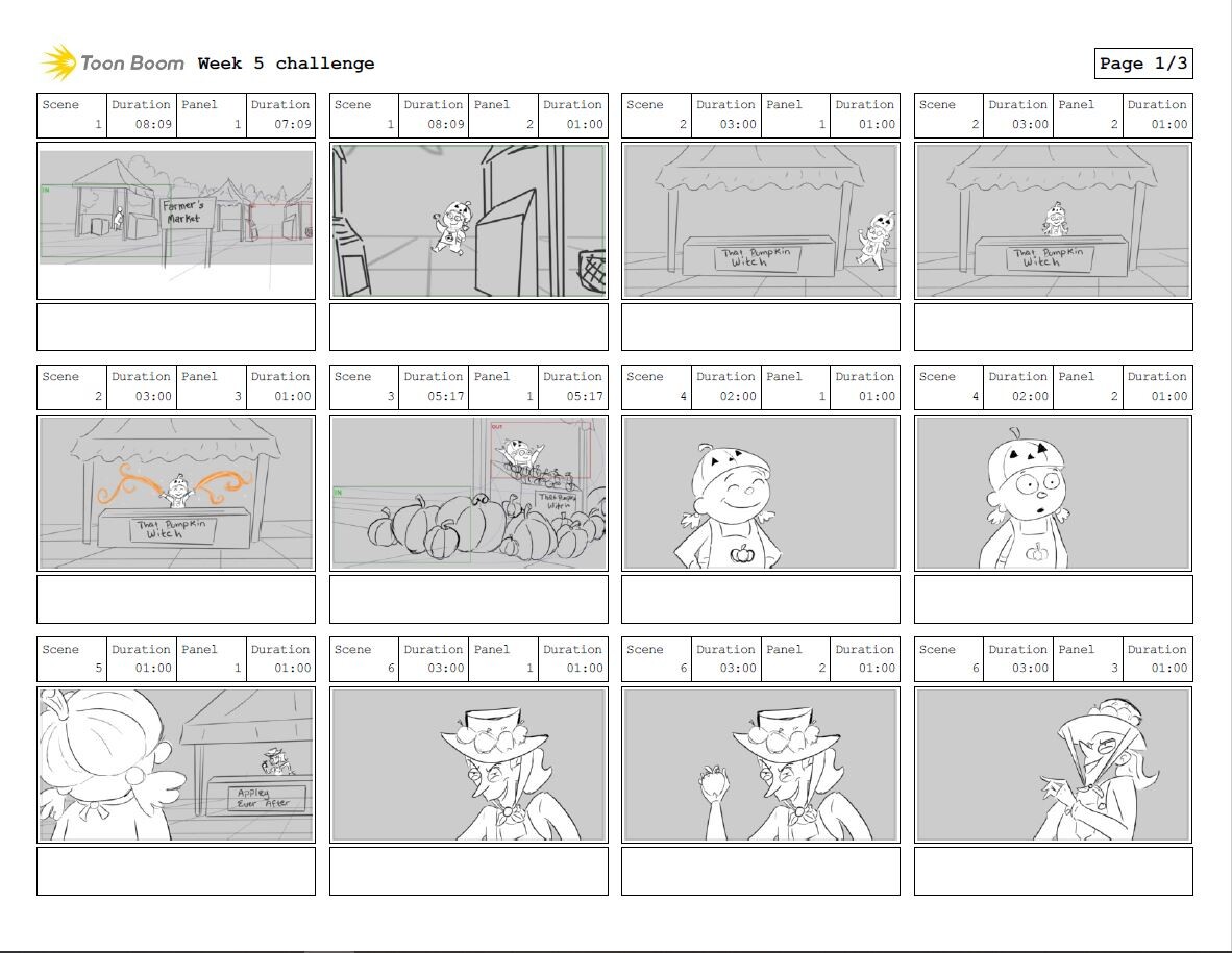 ArtStation - Pumpkin vs. Apple storyboard thumbnails (20 week ...