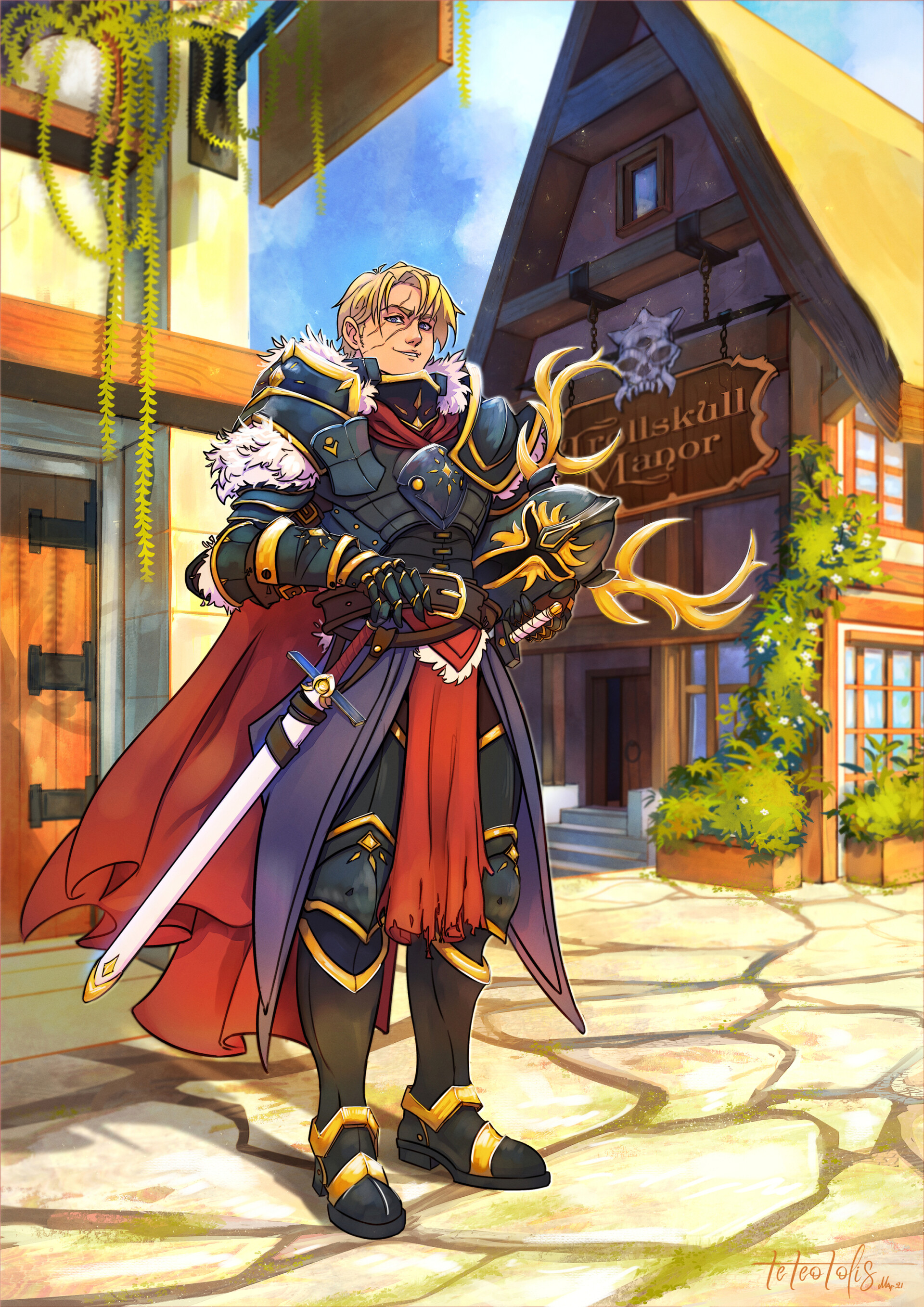 ArtStation - Septimus the Town Guard