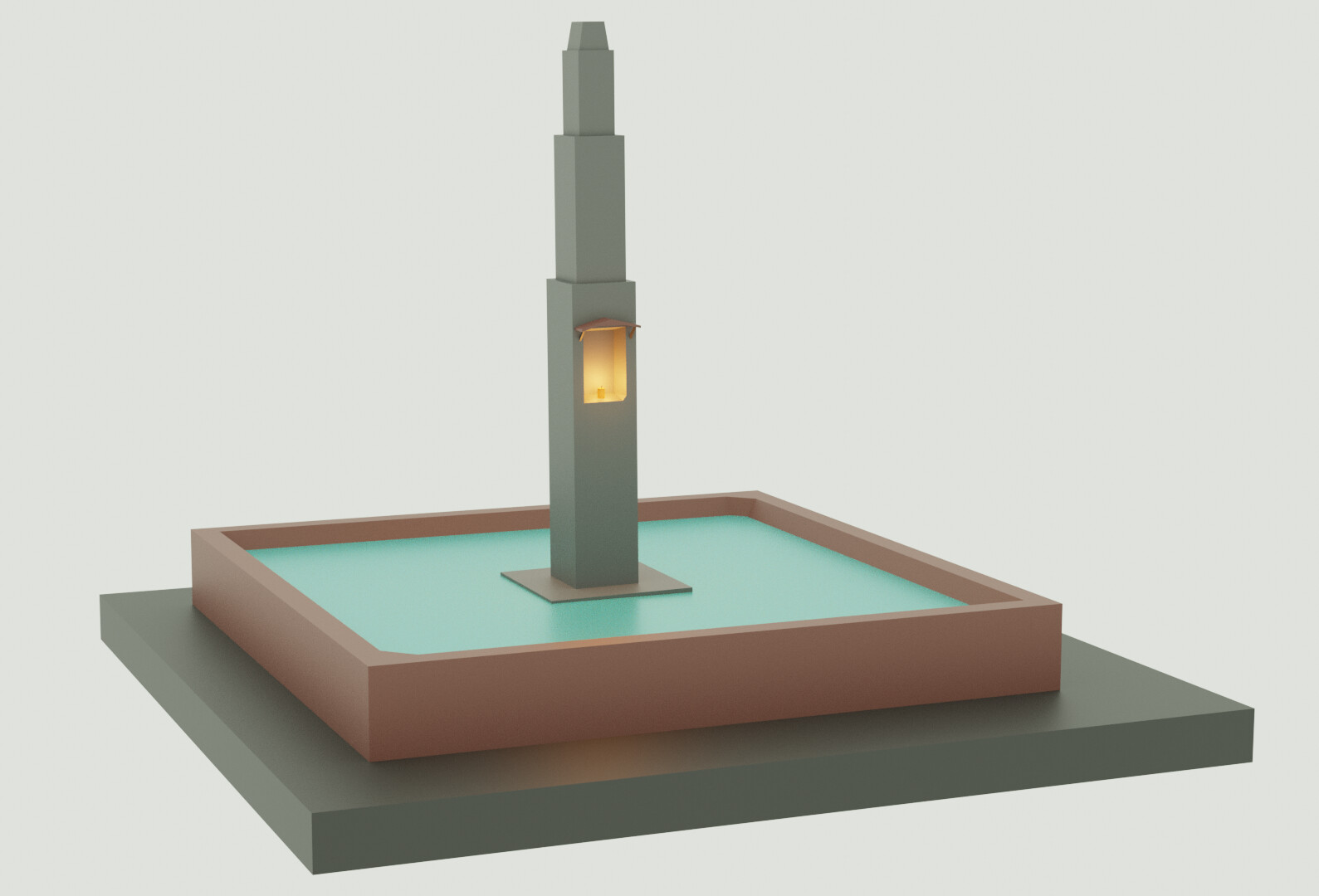 ArtStation - Low Poly Fountain