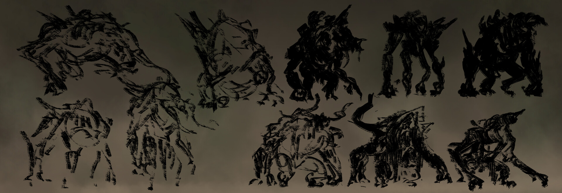Gordon Christian - Nature Golem Creature Concepts