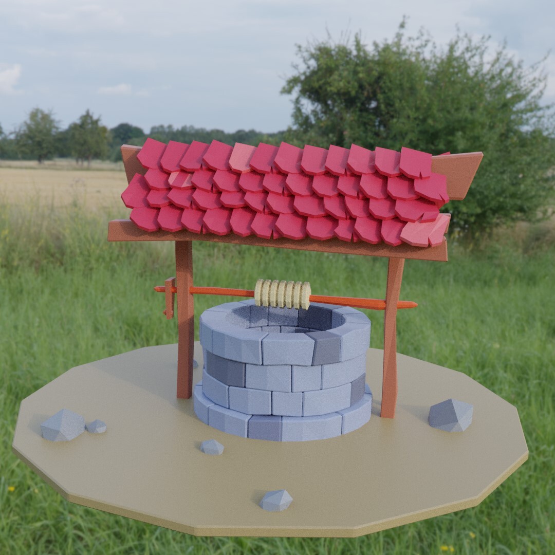 ArtStation - 3D modelled Well