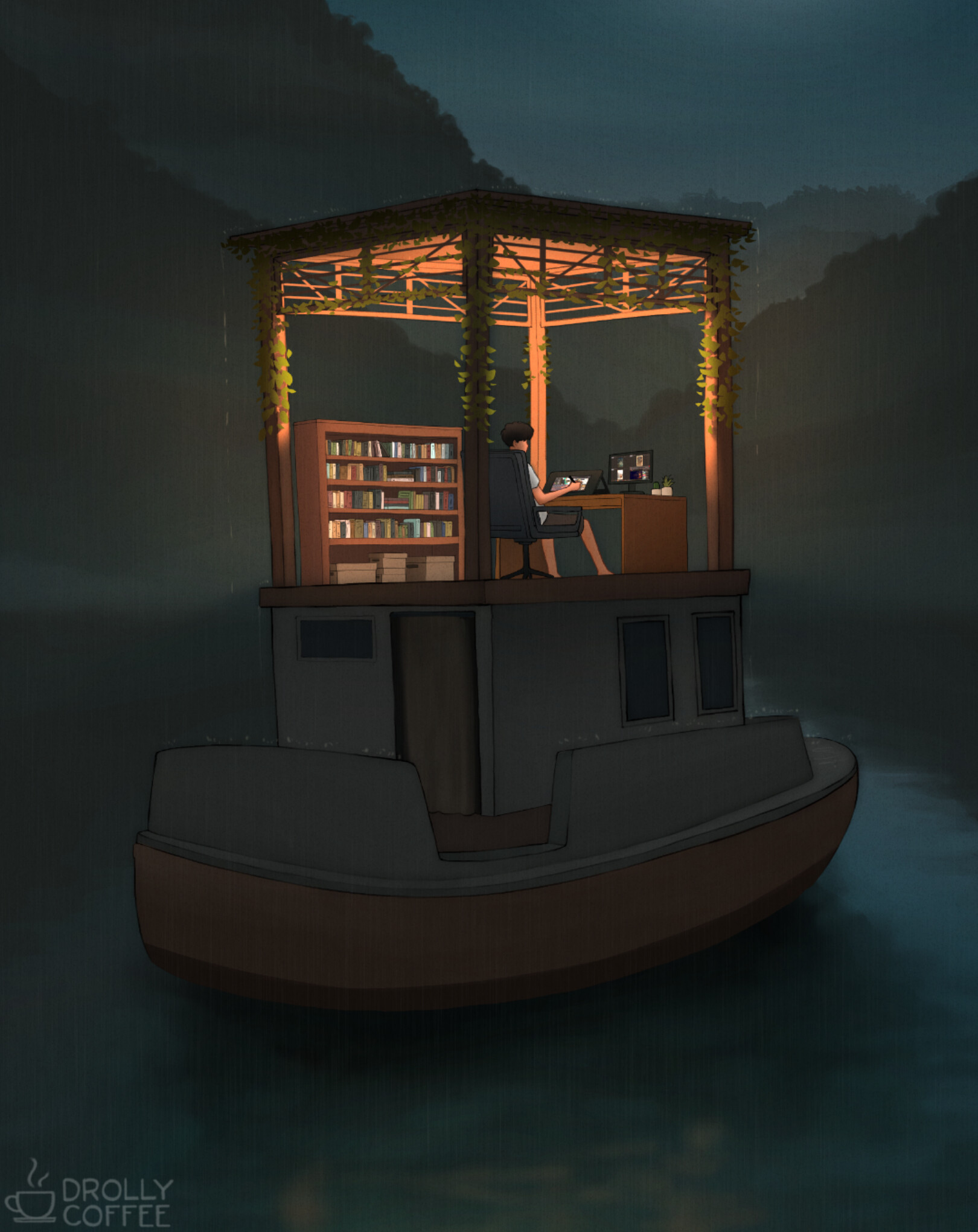 ArtStation - Afloat🎑🛶