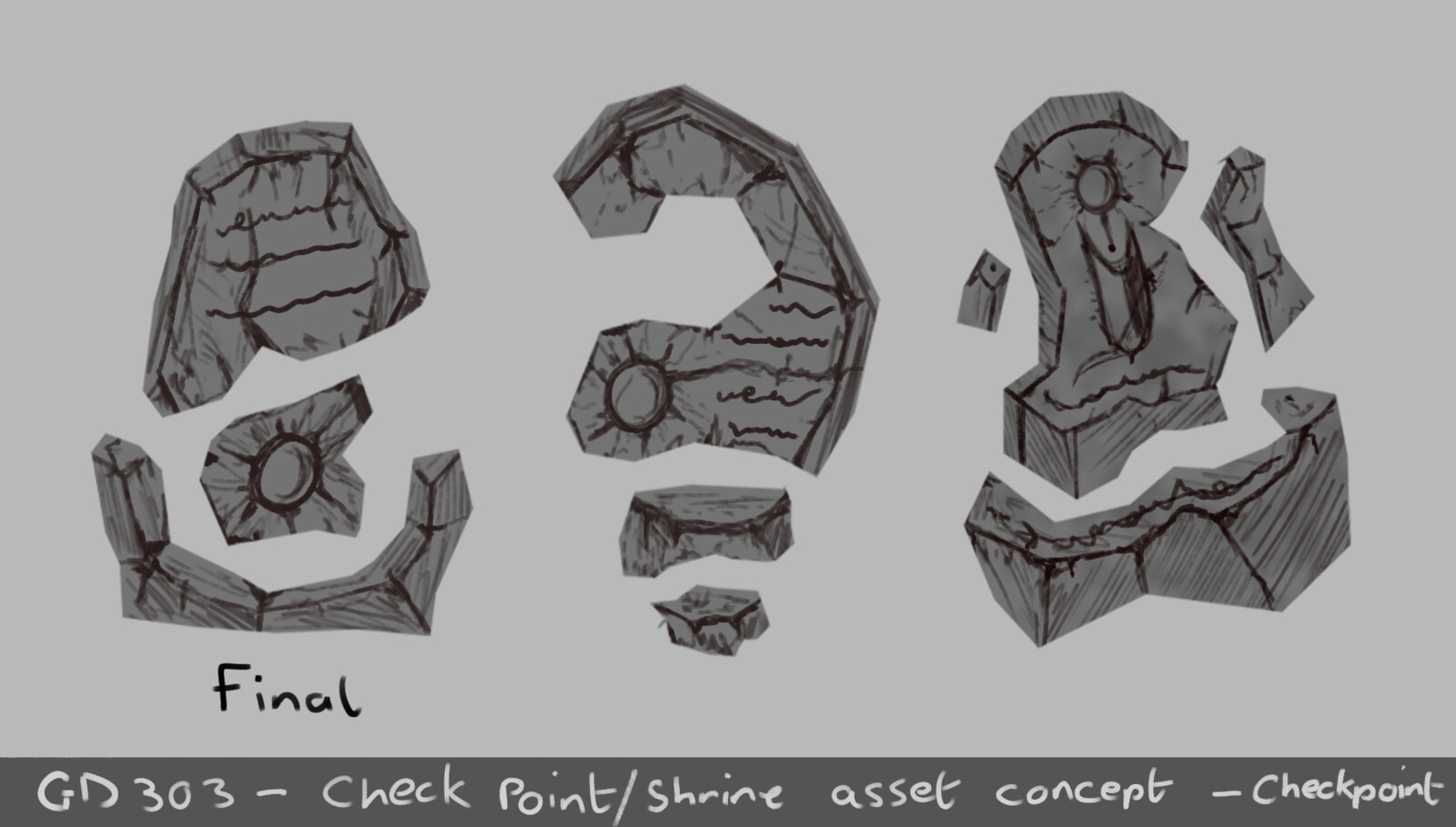 Miléne Da Silva - Shrine & Checkpoint Concept Art