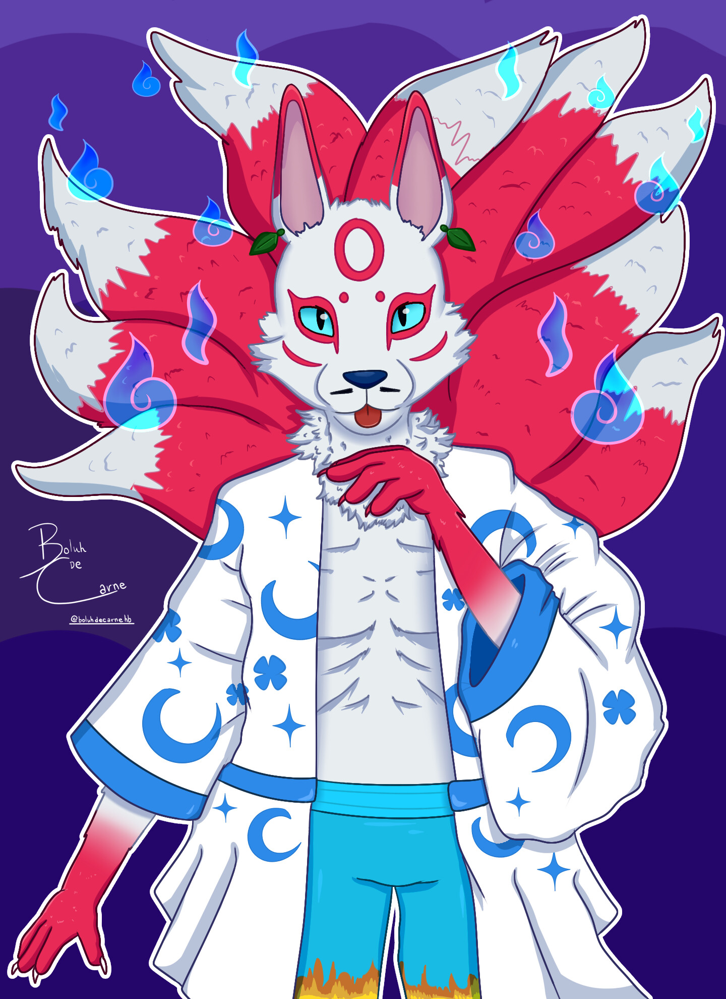 ArtStation - Halloween Habbo - Profile Pic Kitsune