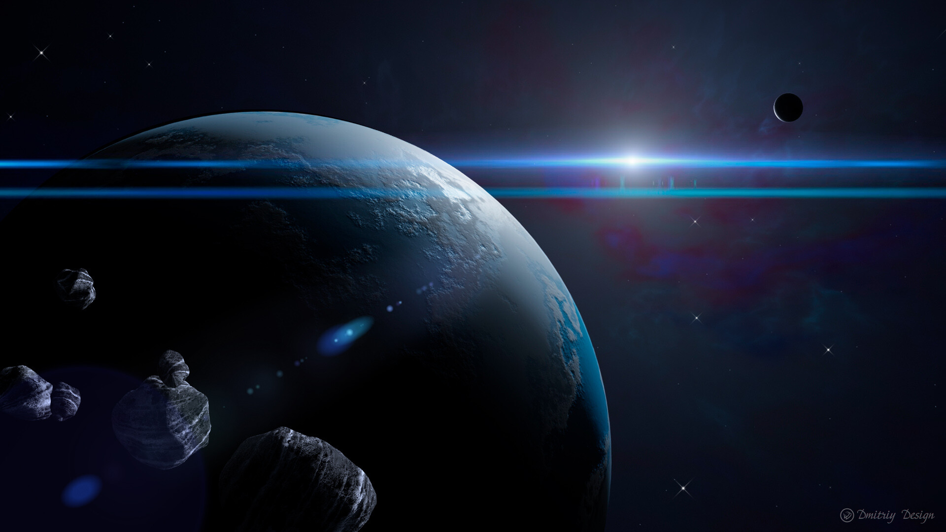 ArtStation - planet in space