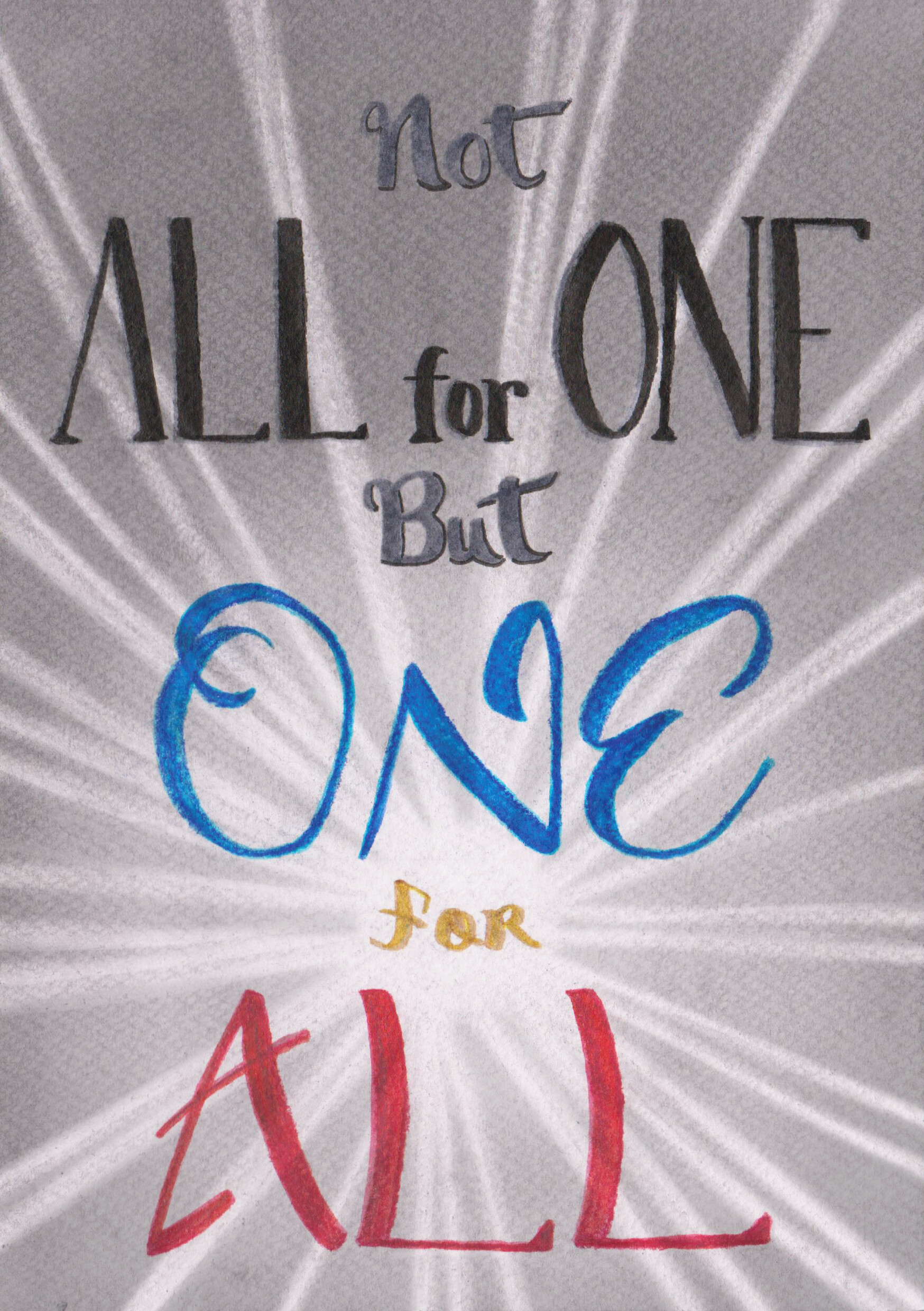 ArtStation - Lettering All for One x One for All