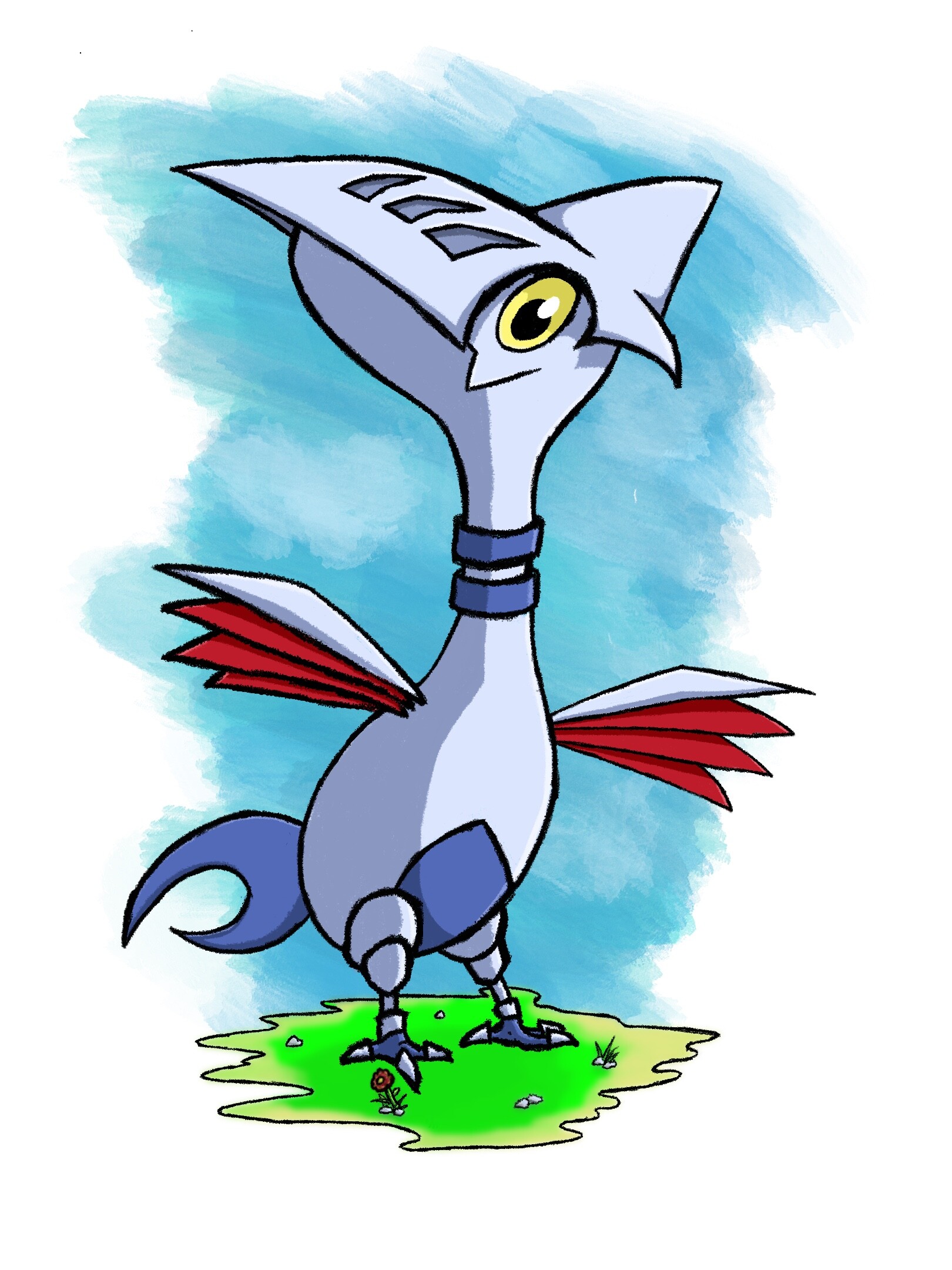 ArtStation - Skarmory Pre-Evolution