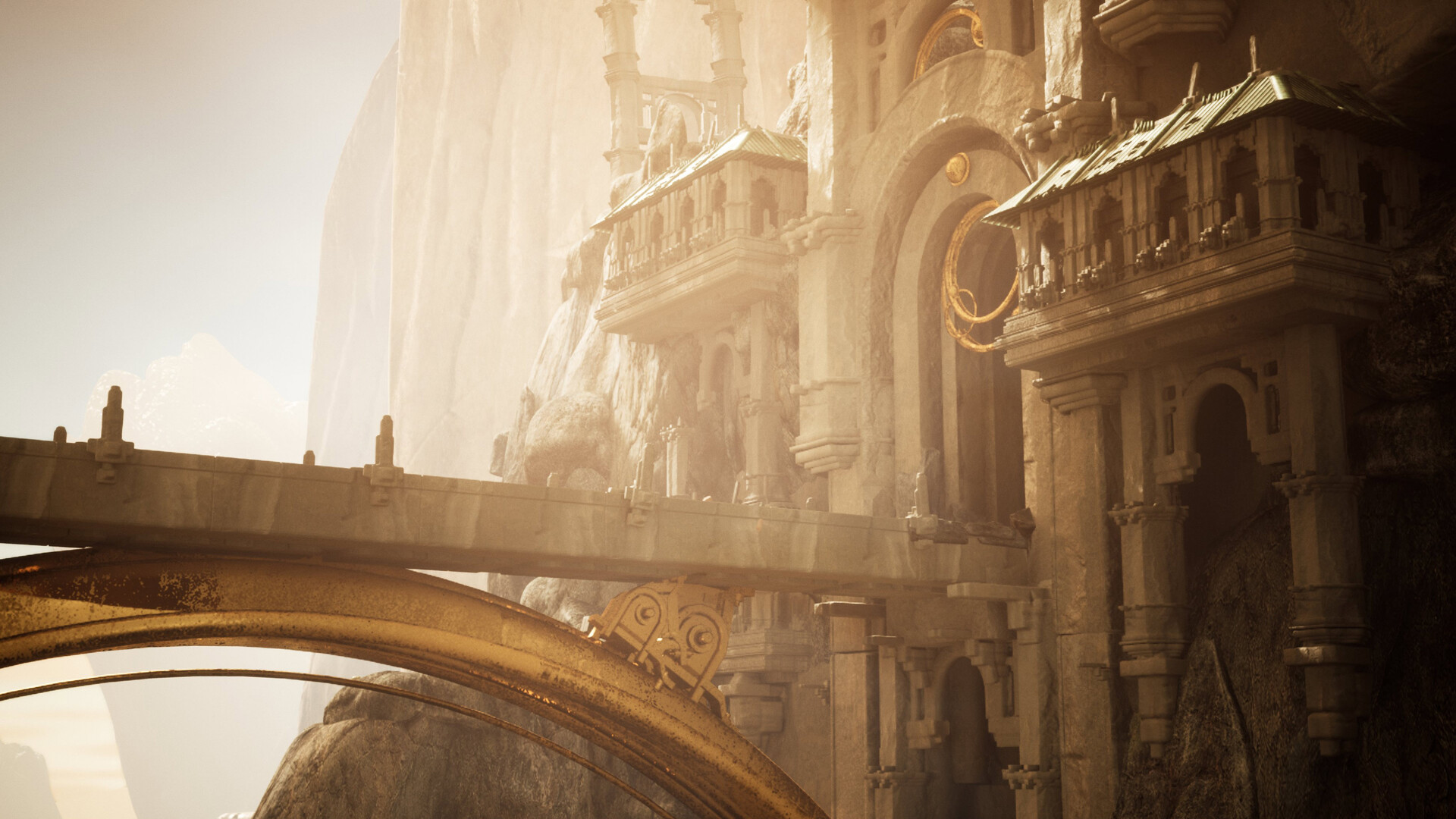 ArtStation - Faded Realms, Cliff Temple