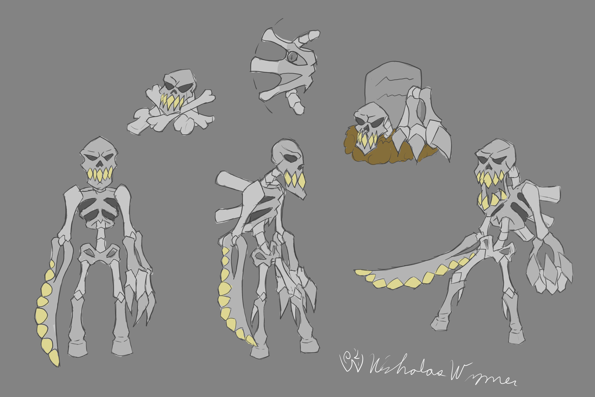ArtStation - Skeleton Concept Art