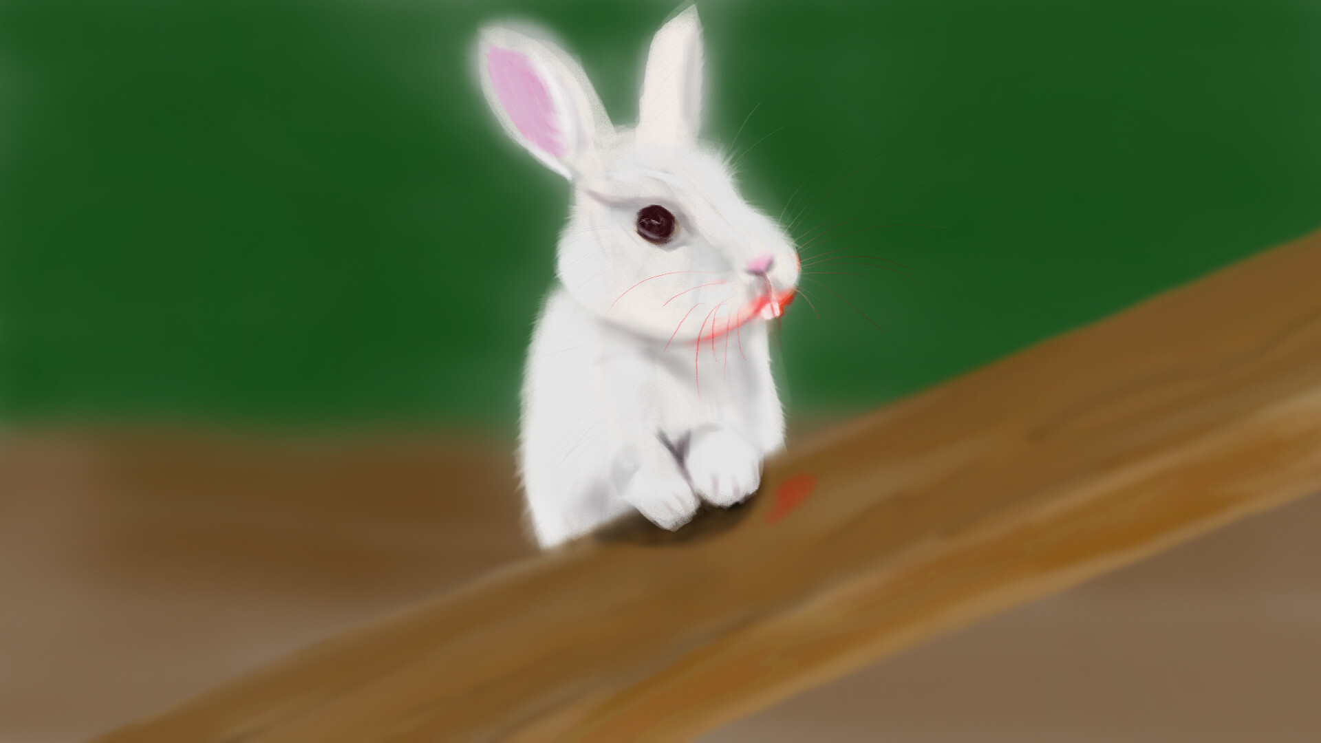 how to draw snow rabbit