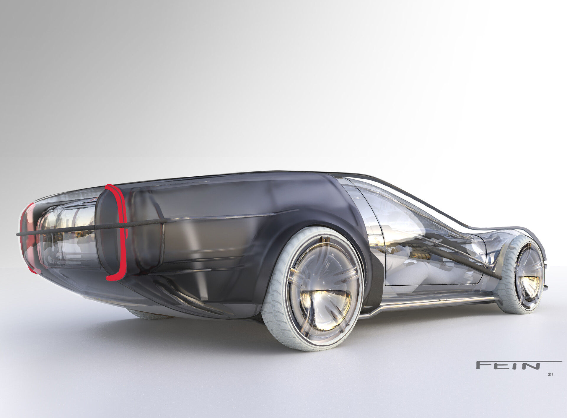 ArtStation - Futuristic shooting brake- 3D sketch