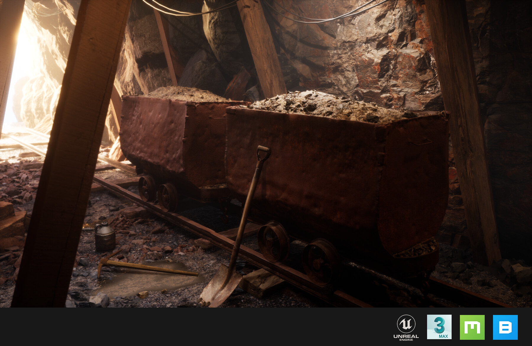 ArtStation - Mine cave 【UE5】