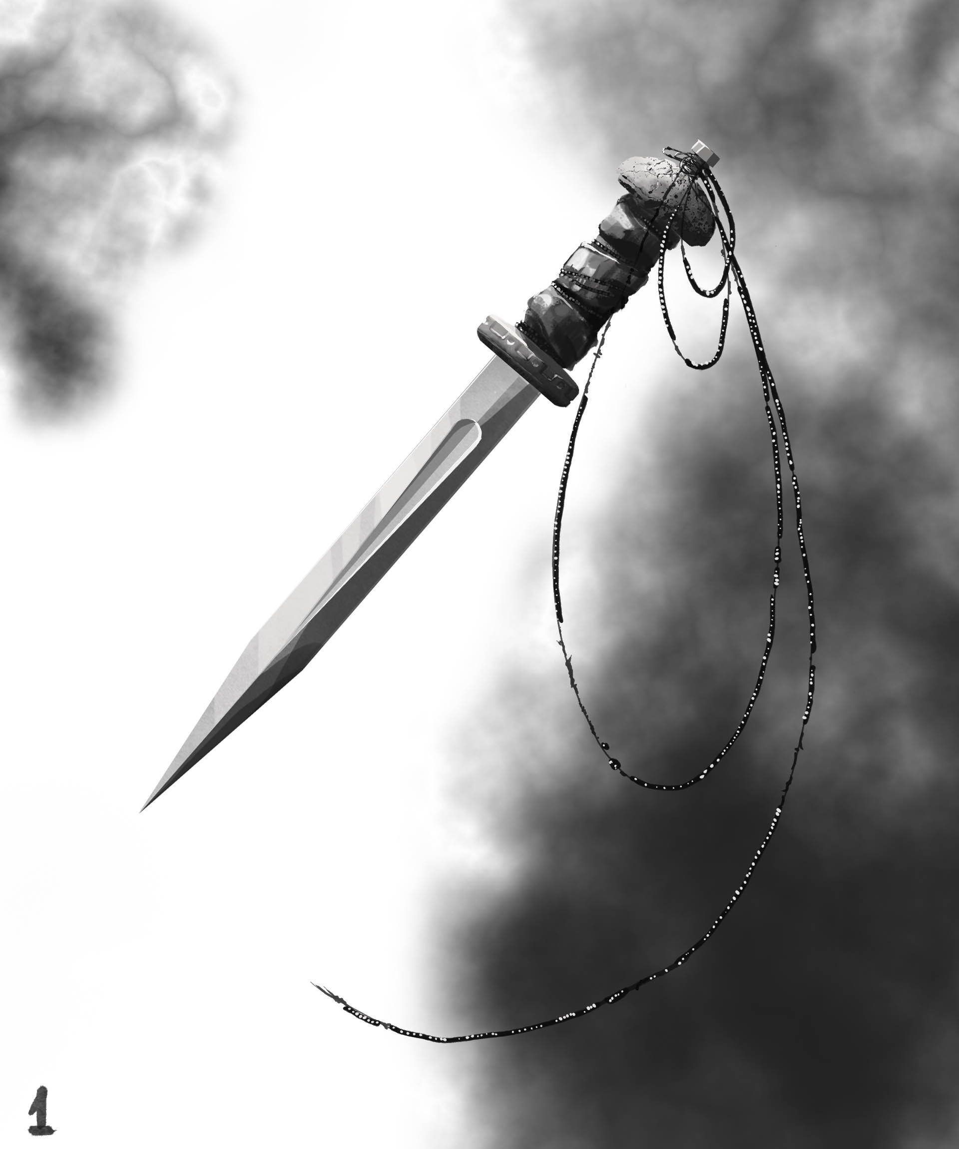 ArtStation - Witch Hunter silver dagger