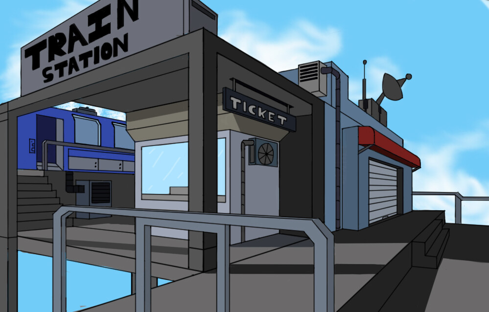 ArtStation - Train Station