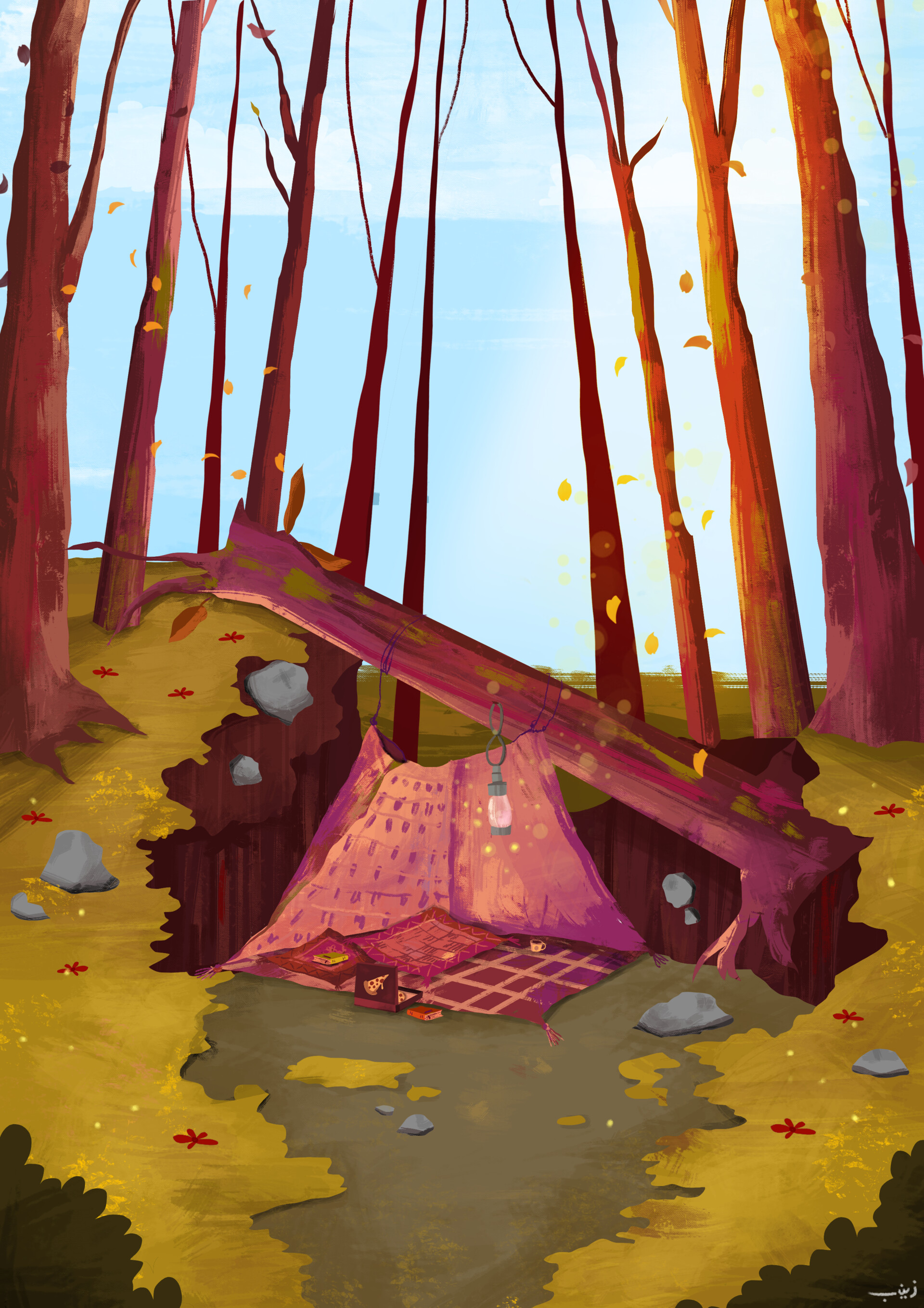 ArtStation - Forest Tent