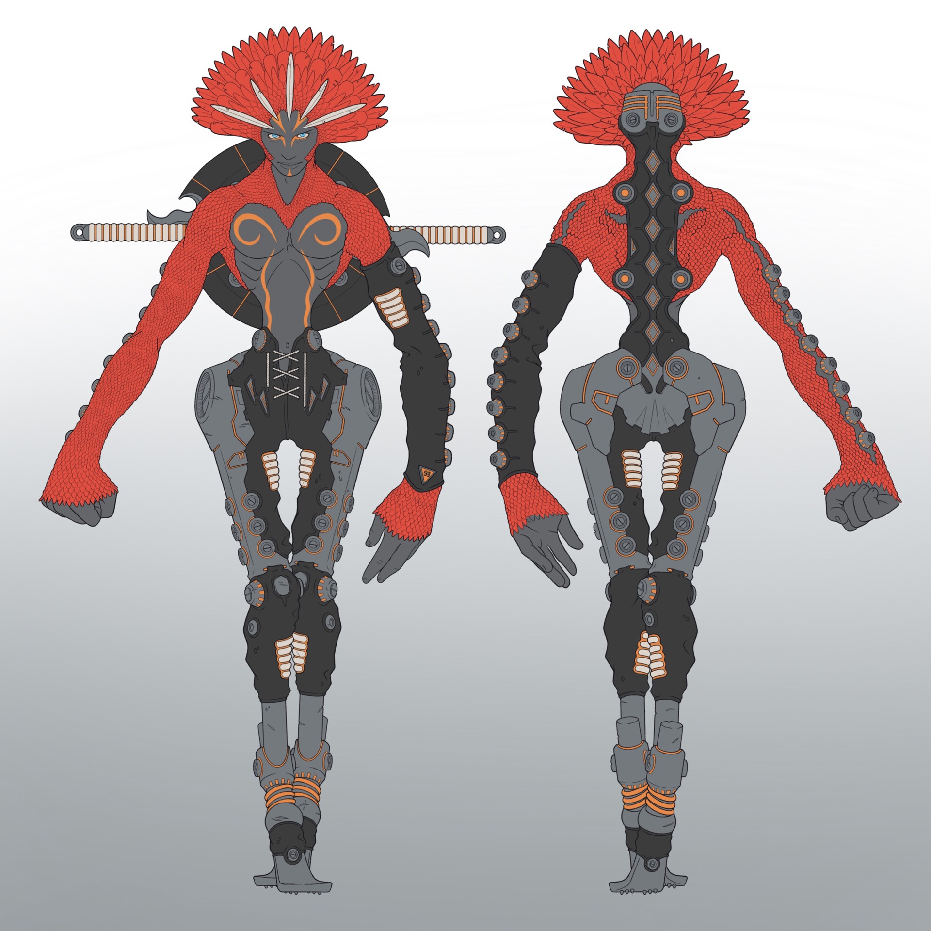 ArtStation - Icarus (Concept) Turn around+Face+Weapon