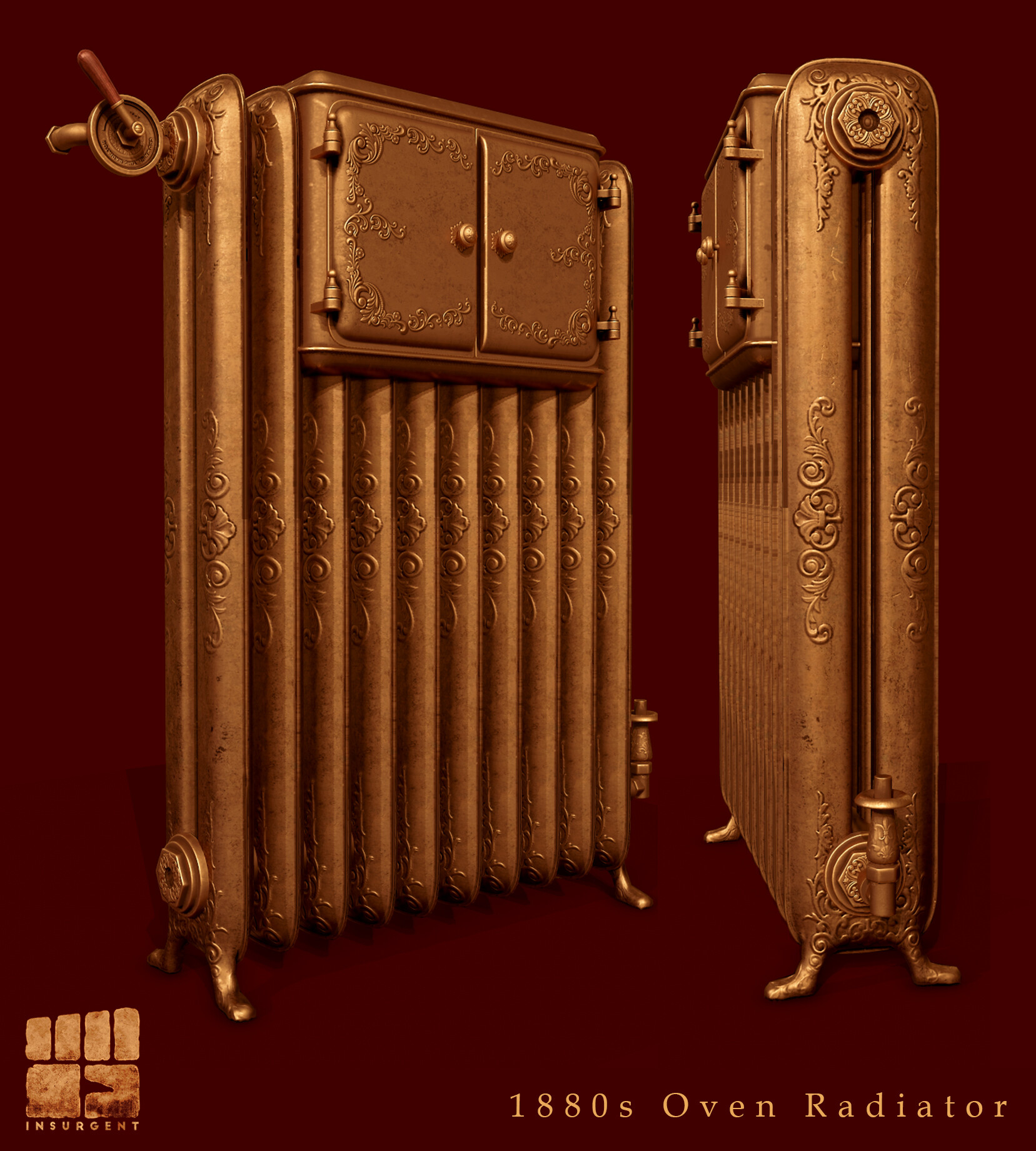 ArtStation - oven radiator 1880s