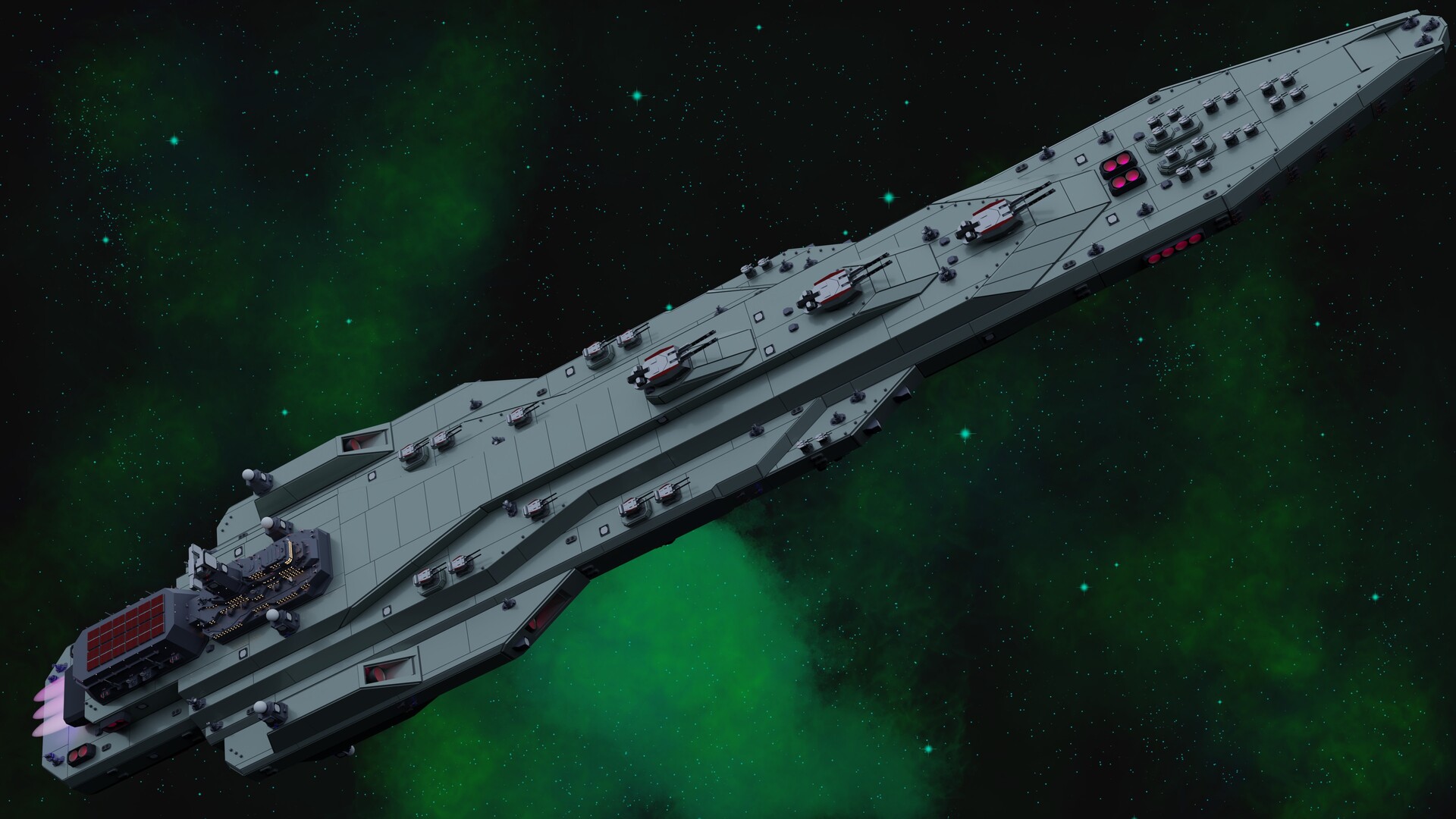 ArtStation - Ridora Class Light Dreadnought Cruiser