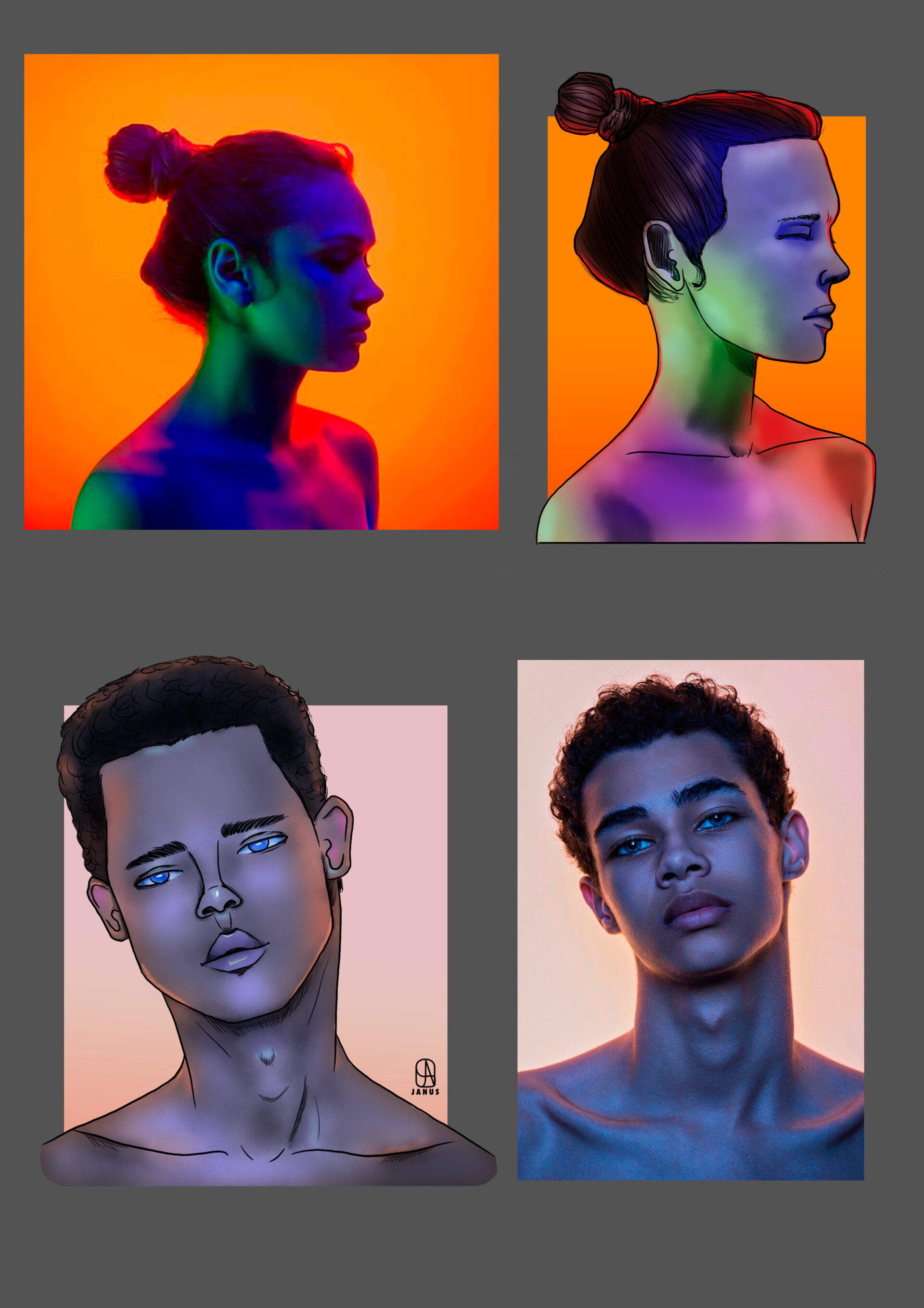 ArtStation - Neon Portraits