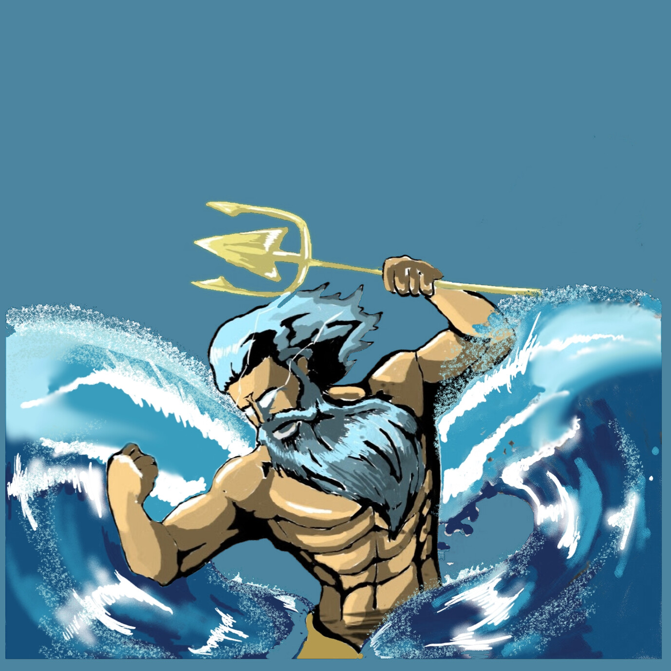 ArtStation - God of the Sea 🔱🌊