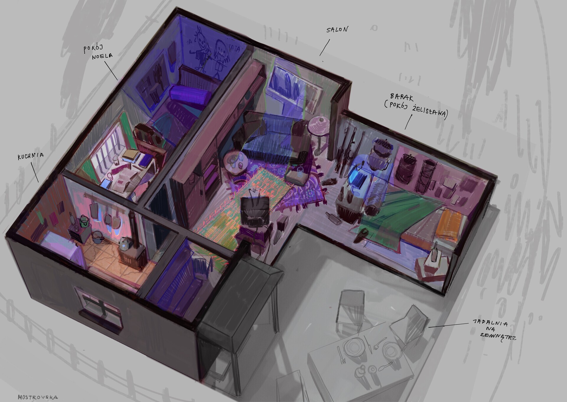 ArtStation - House interior concept design