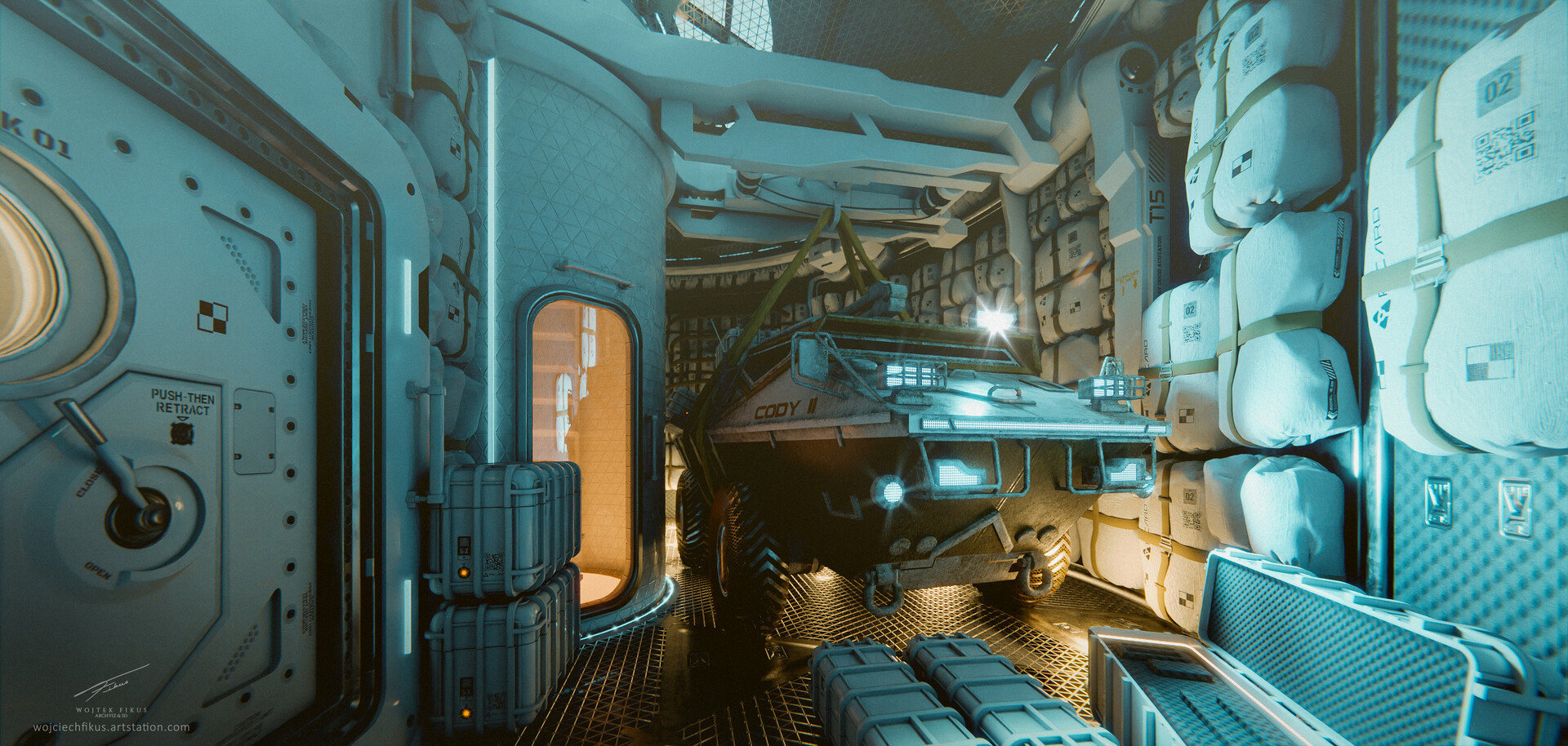 Wojtek Fikus - BFR Starship interior cargo bay concept