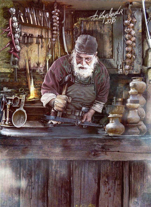 ArtStation - Shopkeeper / card art / GOK stuff.