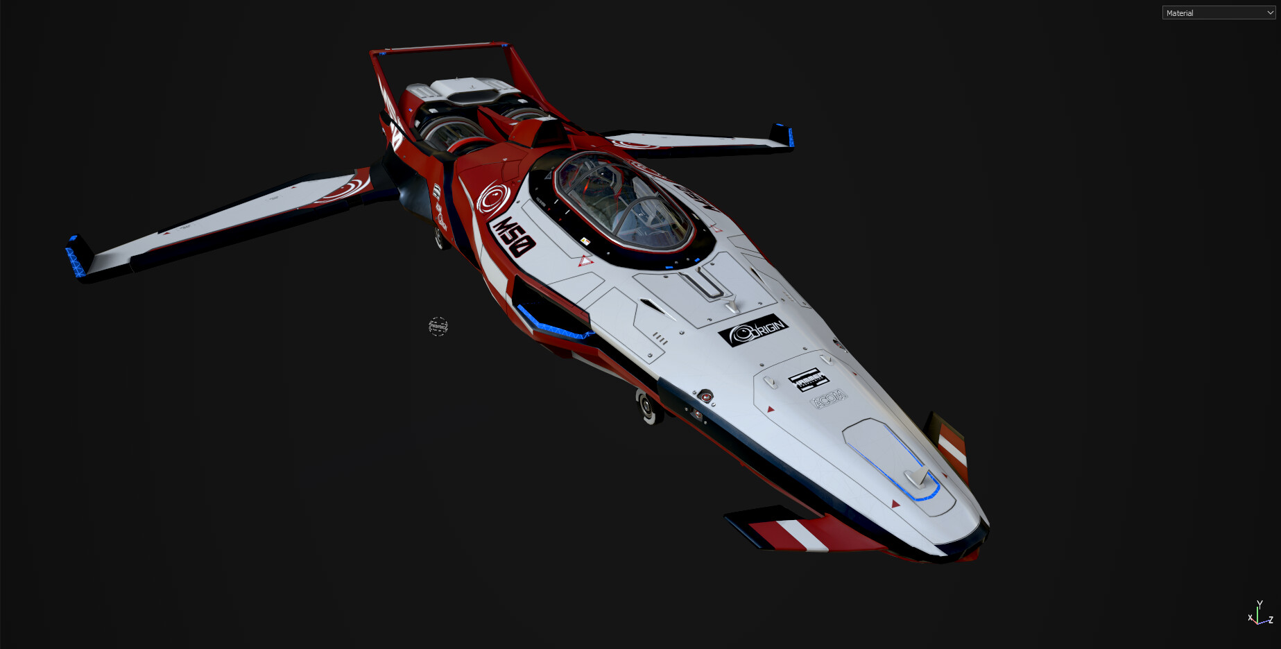 ArtStation - M50 Origin, StarCitizen Fan Art (WIP)