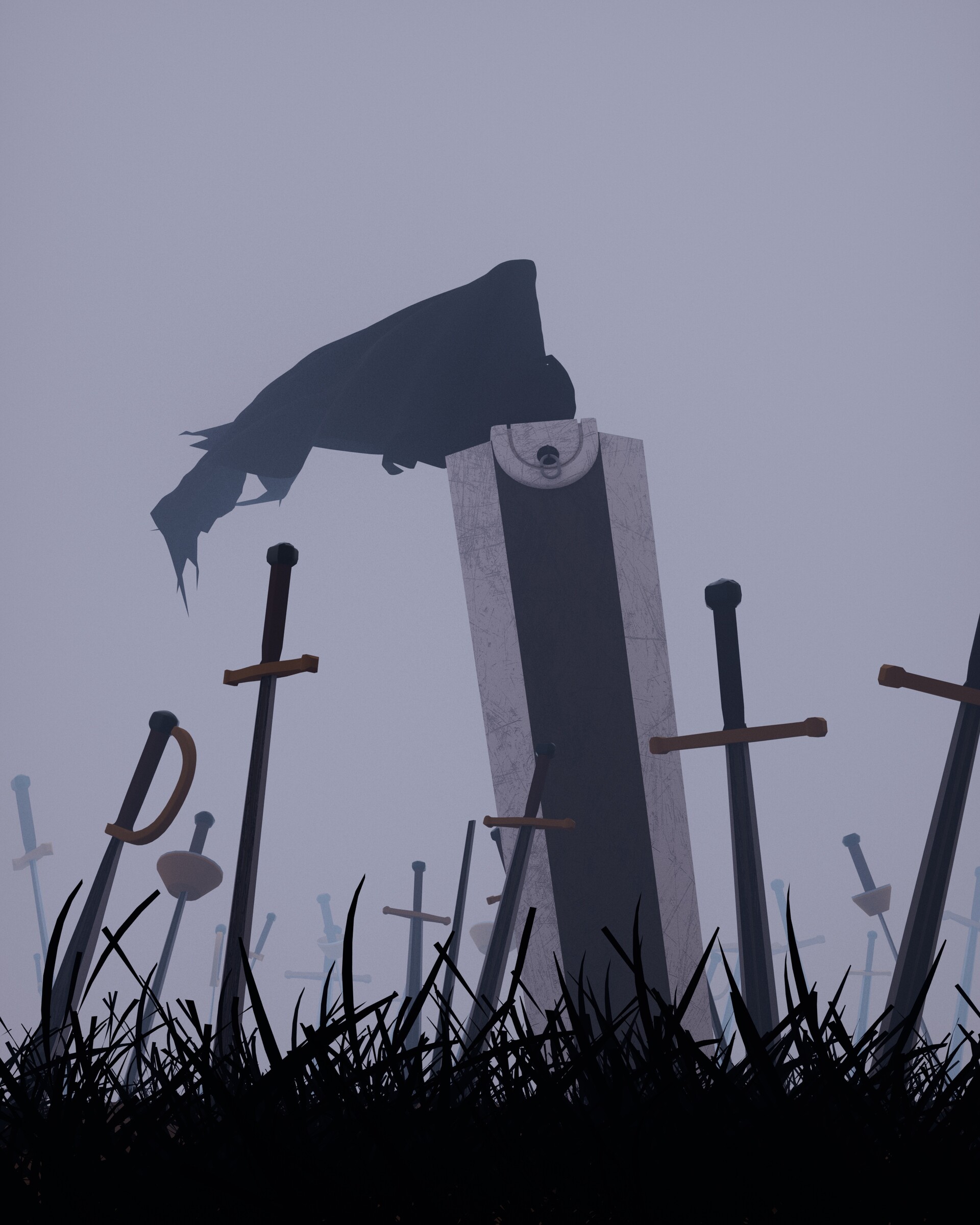 ArtStation - Grave of Swords.