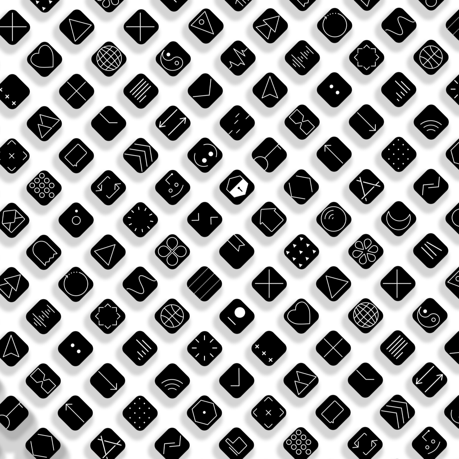 ArtStation - thin minimalist icons