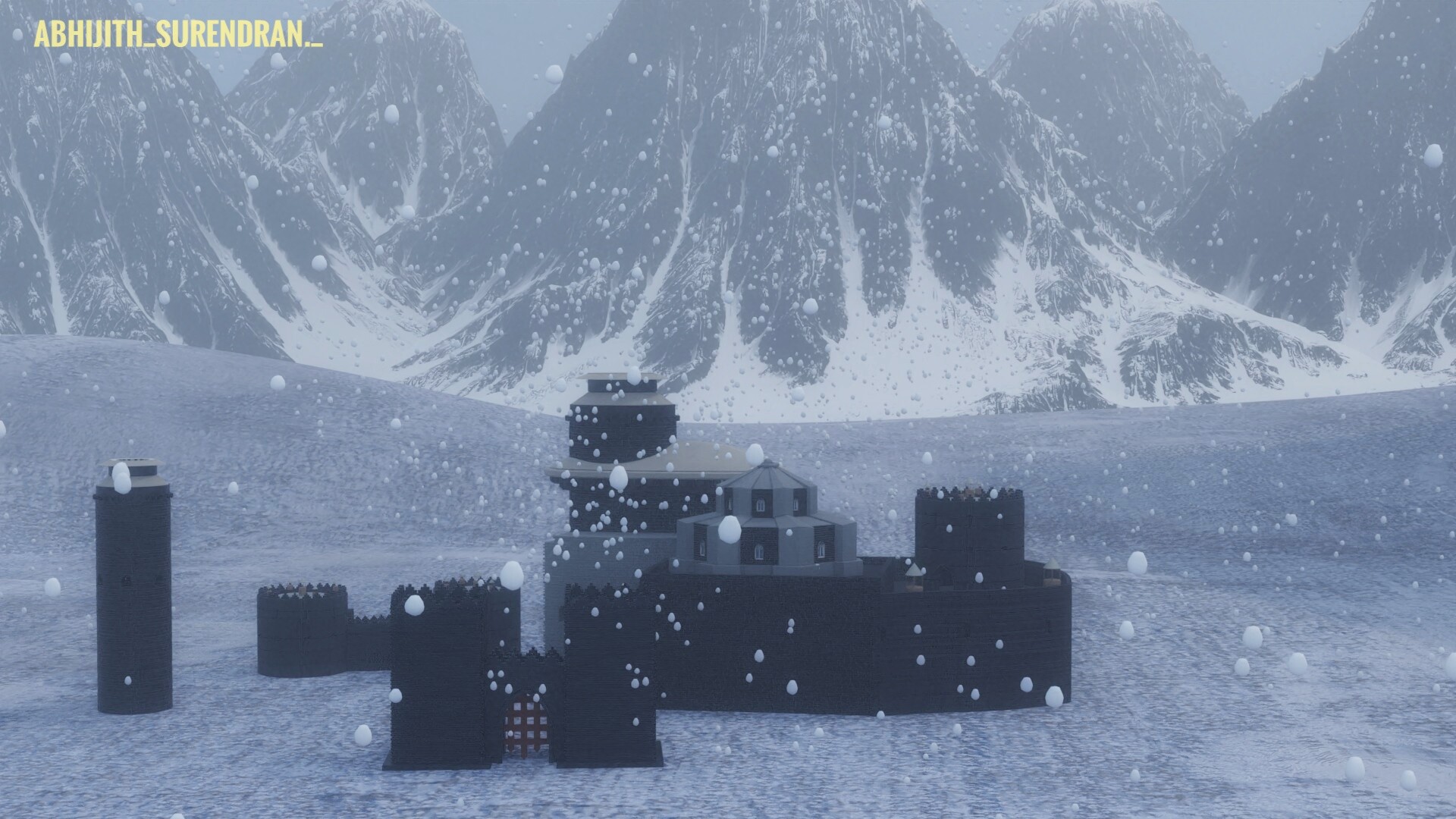 ArtStation - Snow landscape